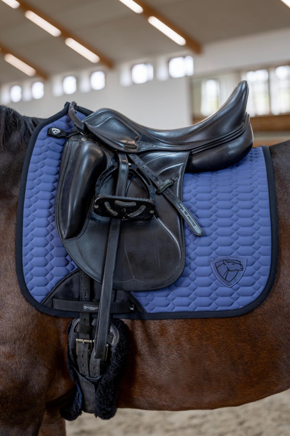 Catago FIR-TECH Grand Dressage Saddle Pad - Crown Blue - Catago-554003D ...