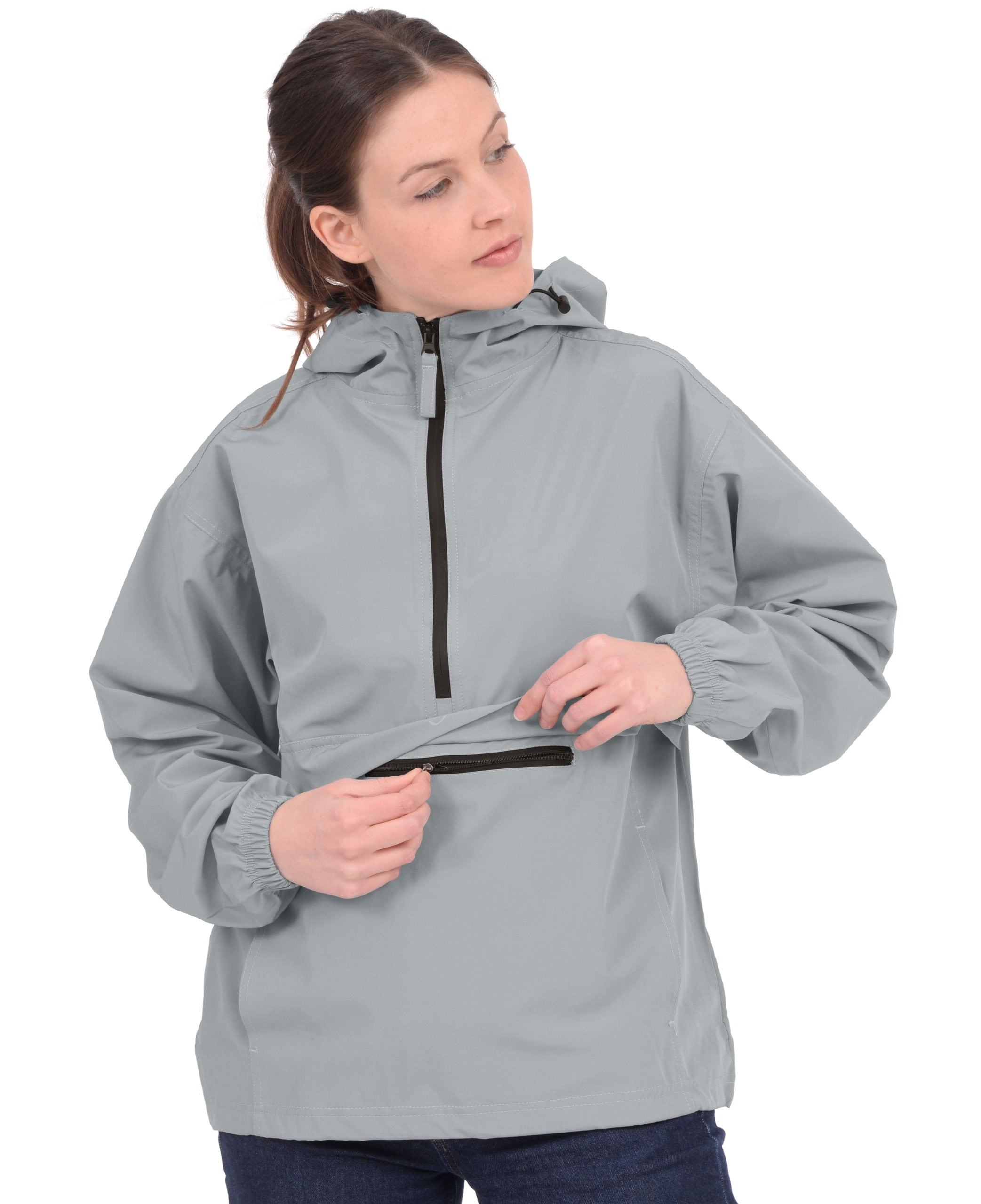Chestnut Bay Women's Waterproof 1/2 Zip Pullover - Steel Gray ...