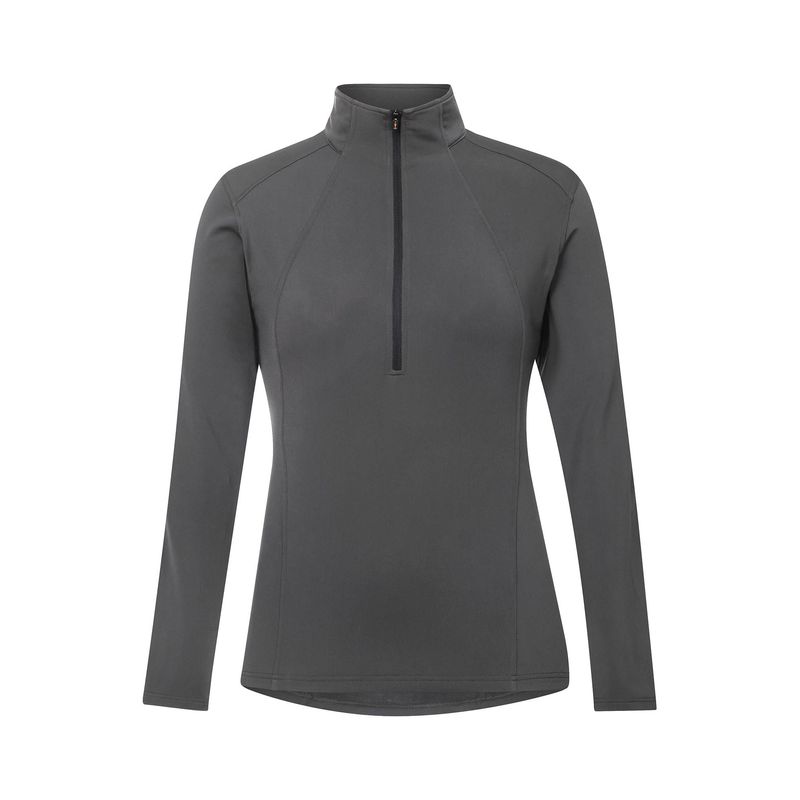 Kerrits Women's In Stride Quarter Zip Fleece Tech Top - Cinder ...
