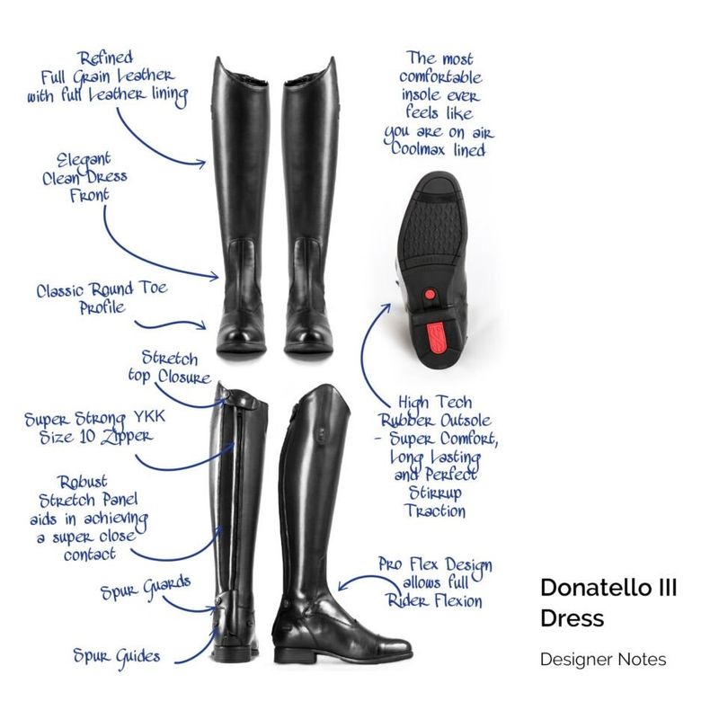 OVERSTOCK: Donatello III Field Boot - 38 Full Regular - Black Regular ...