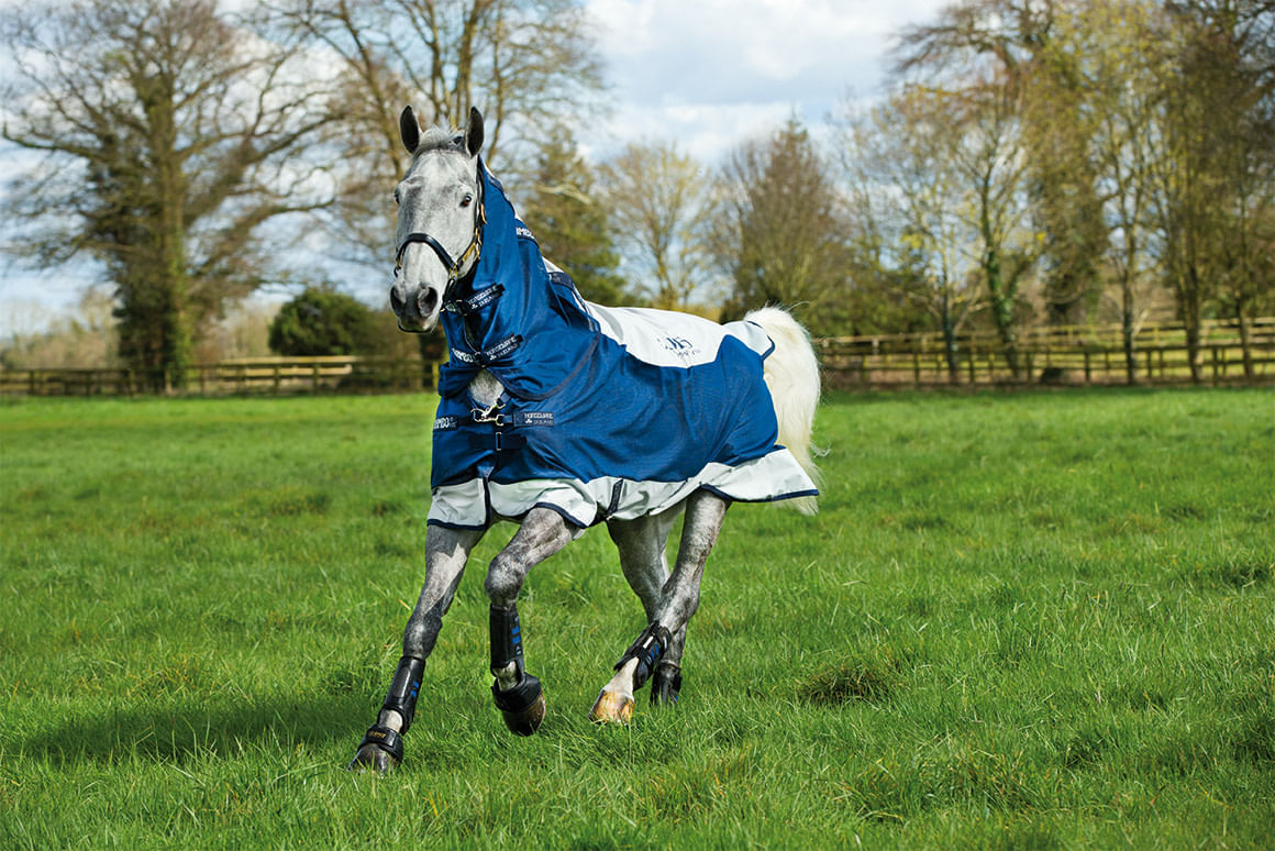 Rambo Summer Series Turnout 0g Shell - Navy/Grey - Rambo-AAAA6S-BJ00 ...