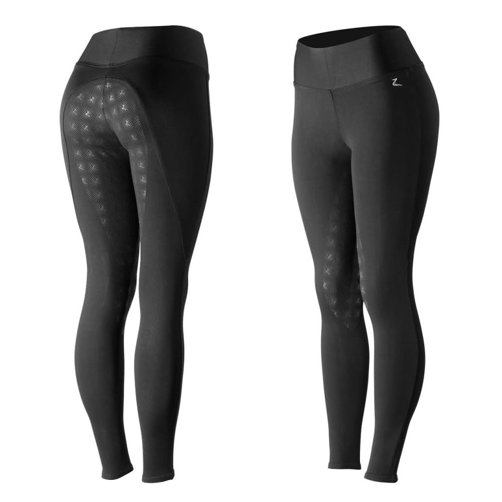 Horze Women's Juliet HyPer Flex Full Seat Tights - Black - Horze-36028 ...