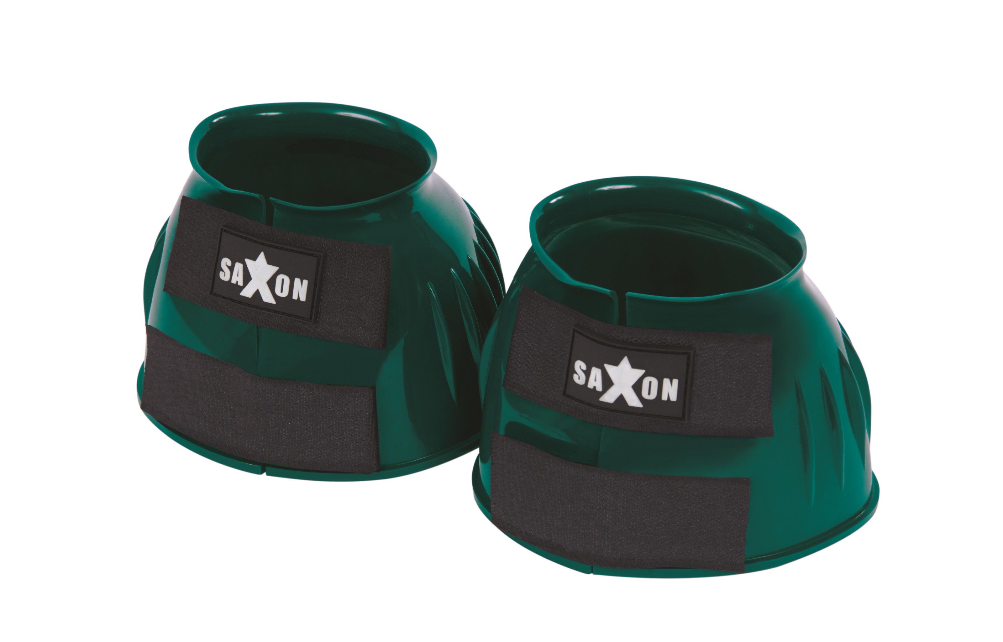 Saxon Double Tape PVC Ribbed Bell Boots - Hunter - Saxon-BNX100798 ...