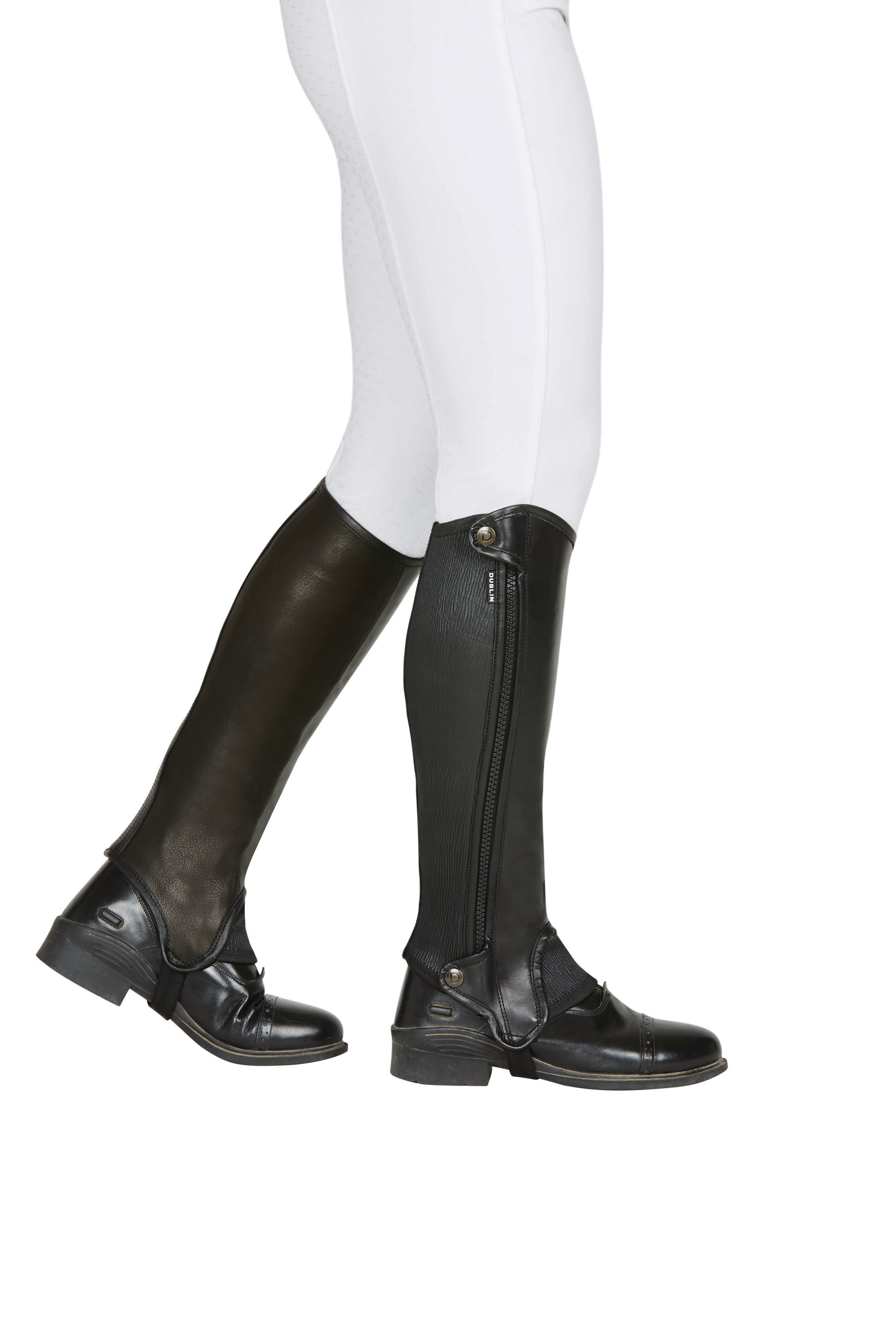 Dublin Evolution Side Zip Half Chaps - Black - Dublin-BNX100886-Black ...