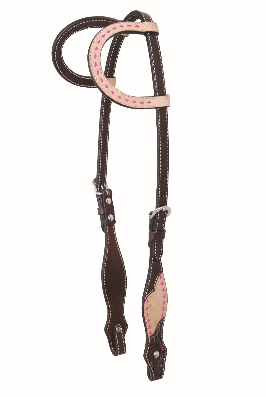 Western Rawhide Country Legend Rough Out and Buckstitch Two Ear ...