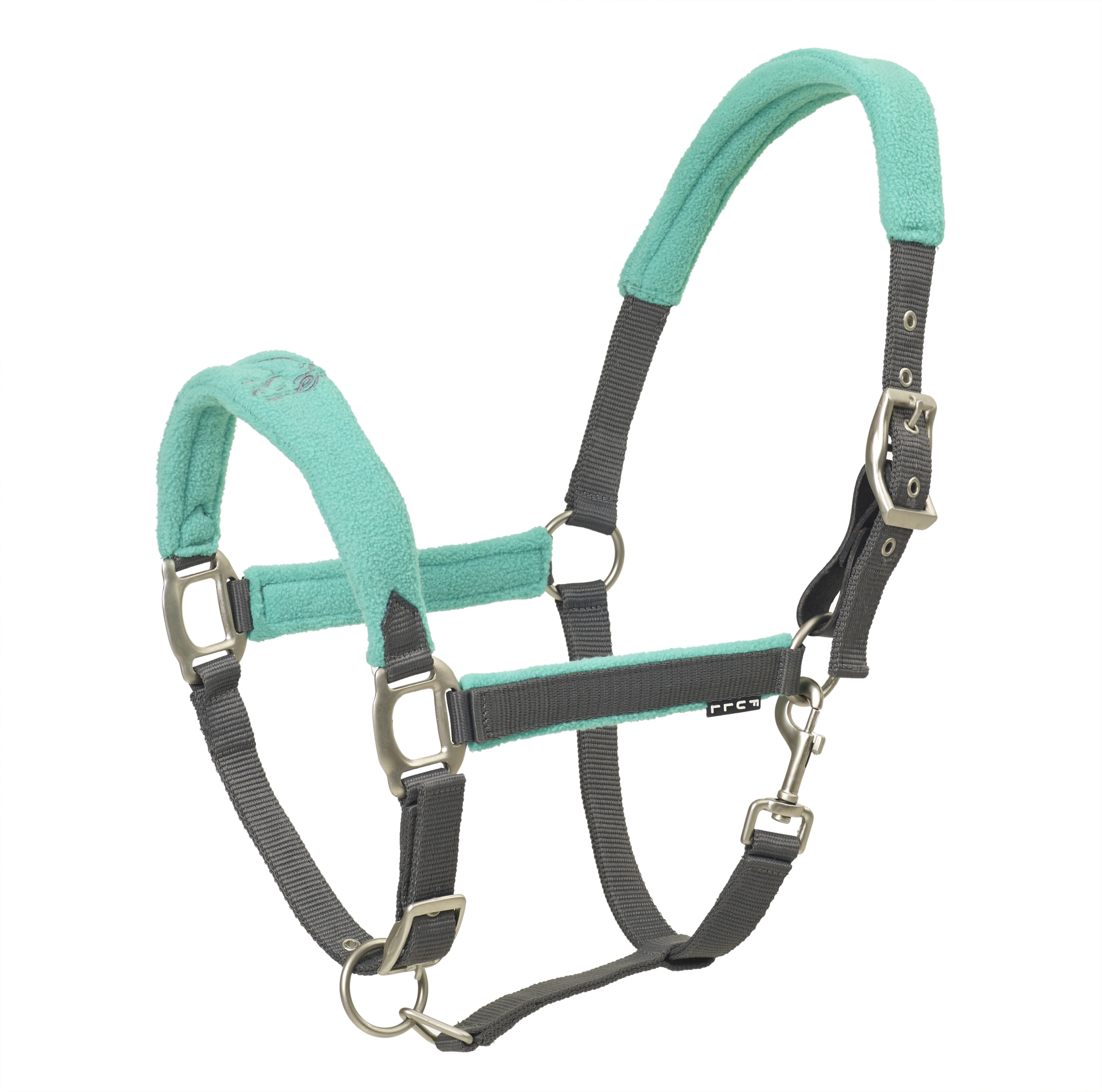 Centaur Fleece Cushion Breakaway Halter - Grey/Aqua - Centaur-468762 ...