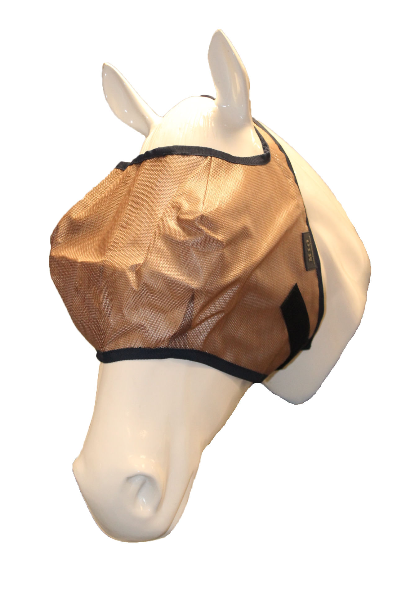 Mio Fly Mask Without Ears - Bronze/Navy - Mio-DMSF11-MBBB - Tack Of The Day