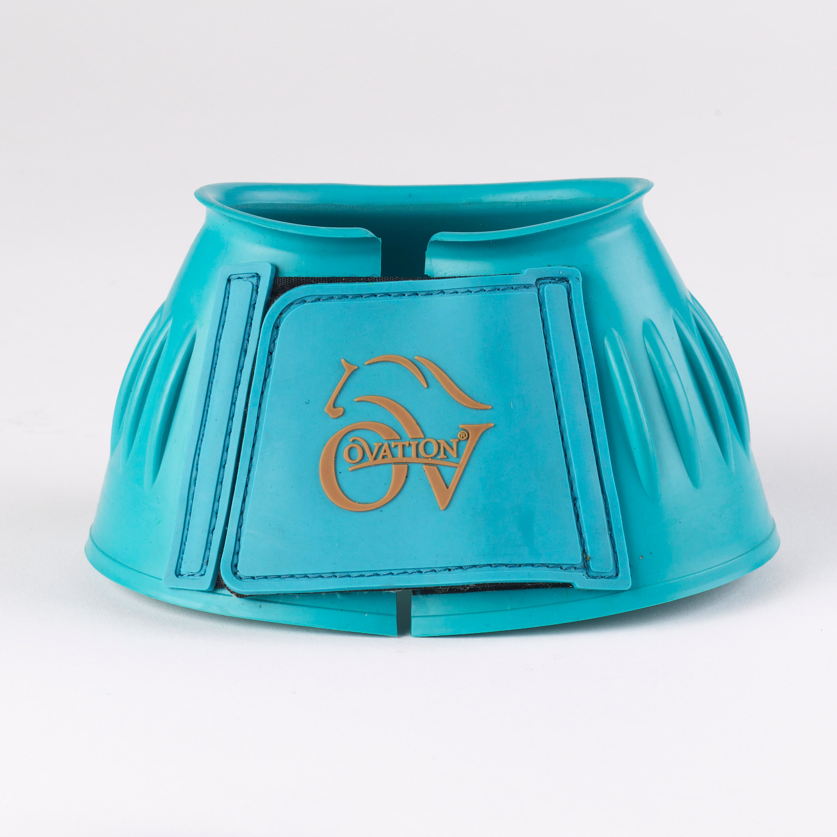 Ovation Professional Ribbed Hook and Loop Bell Boot - Teal - Ovation ...