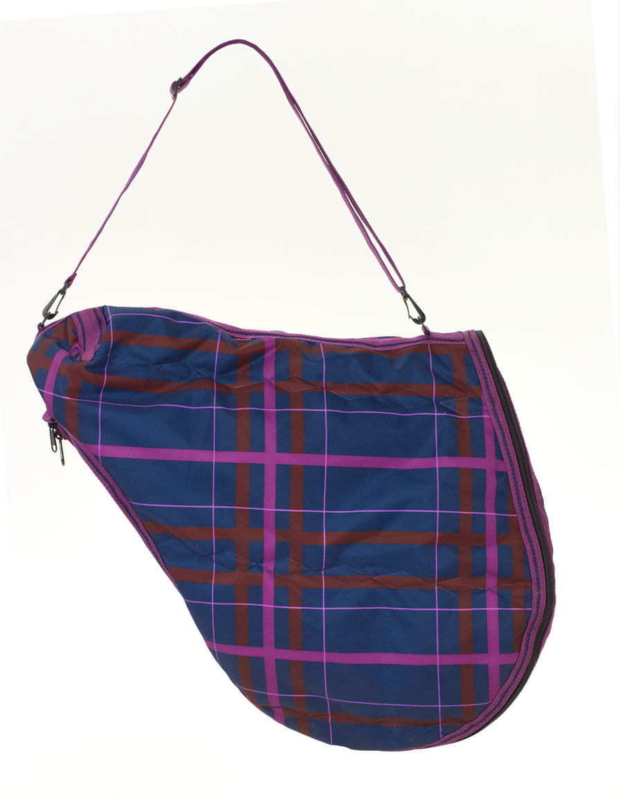 Pessoa Alpine 1200D Saddle Carrier - Navy/Magenta Plaid - Pessoa-469813 ...