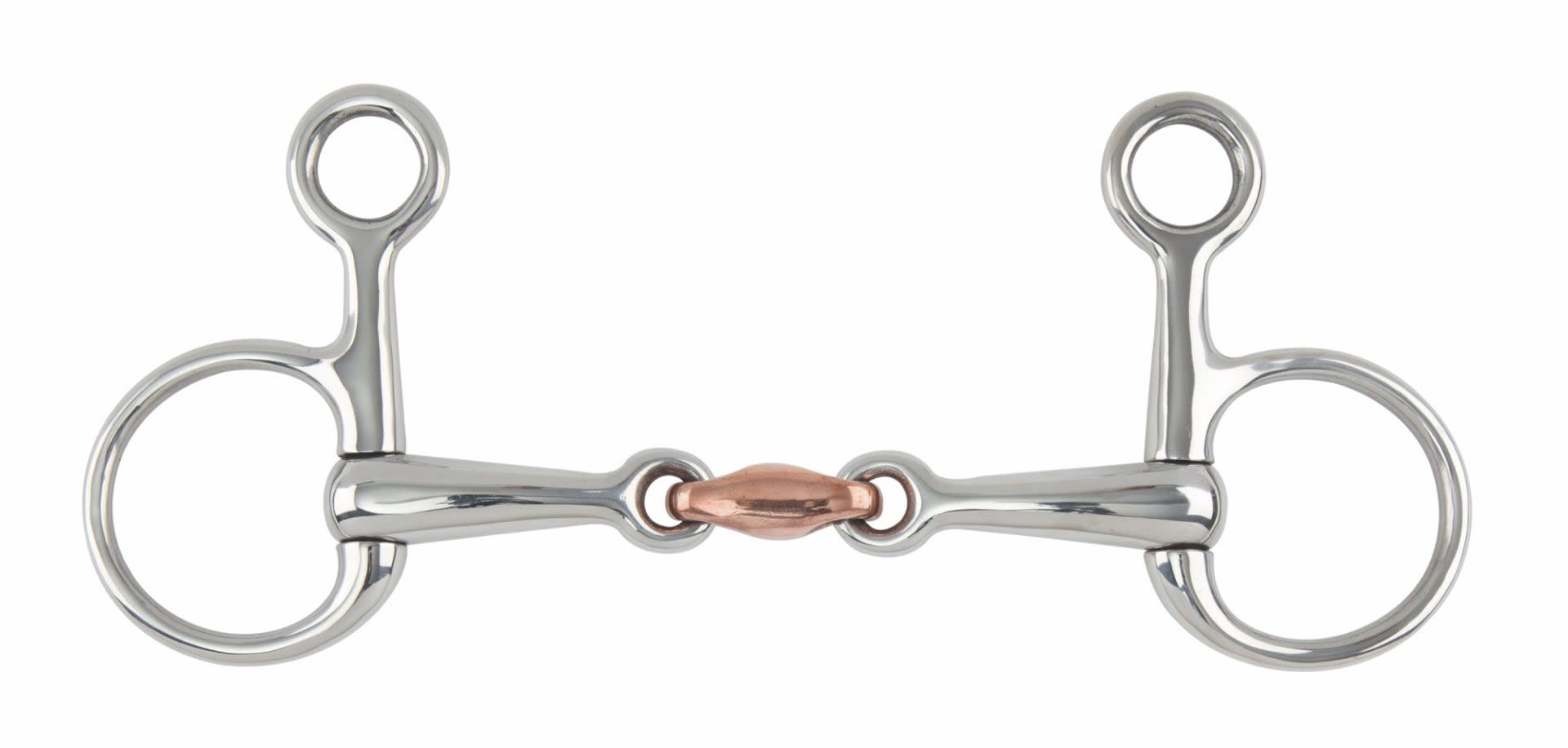 Shires Hanging Cheek Baucher Copper Lozenge Snaffle Bit - Shires-527-S ...