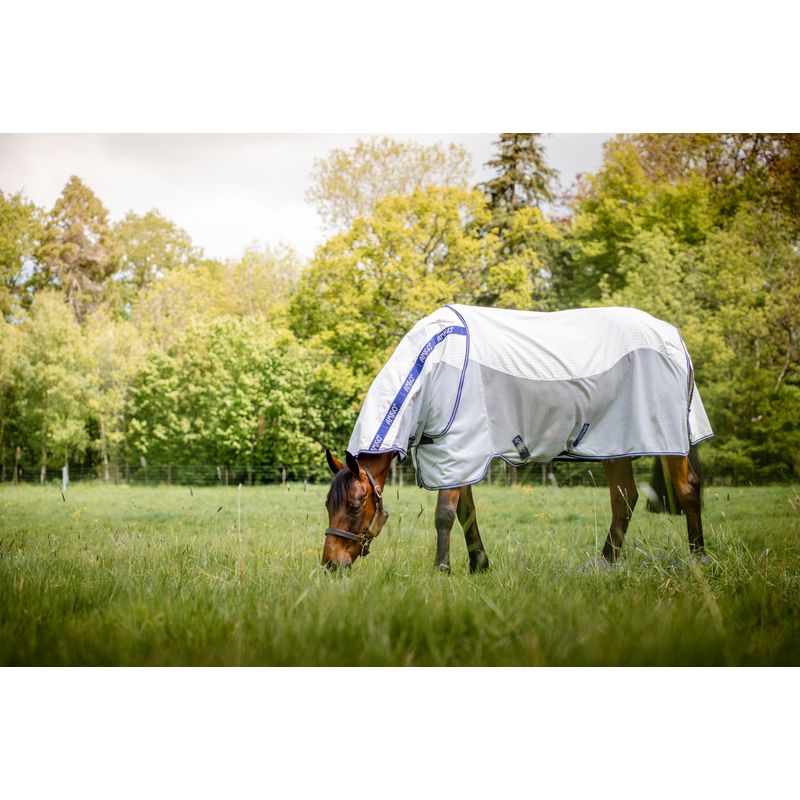 Amigo Airflow Fly Sheet - Blue Check/Atlantic Blue/Ivory - Amigo-AFRP9A ...