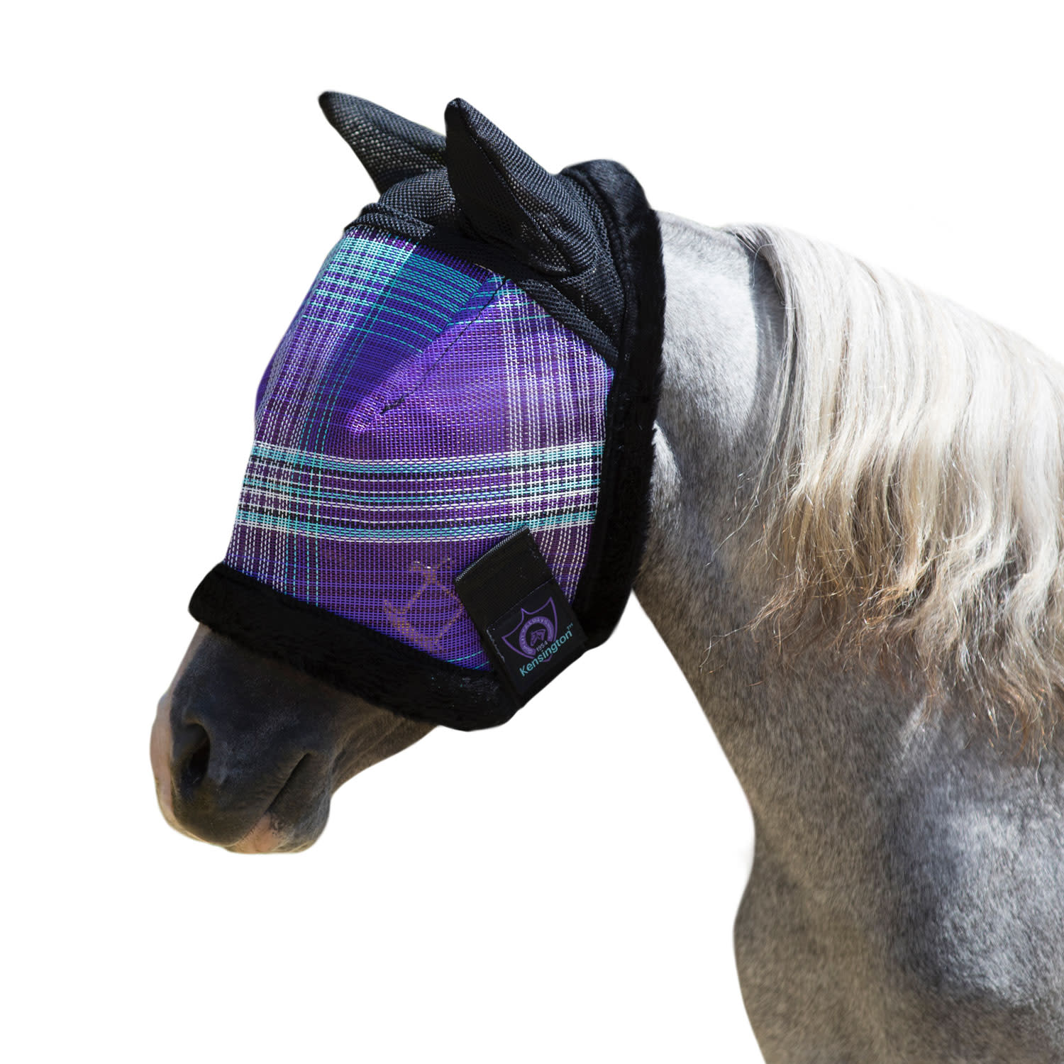 Kensington Mini Fly Mask w/Ears & Fleece Trim - Atlantis - Kensington ...
