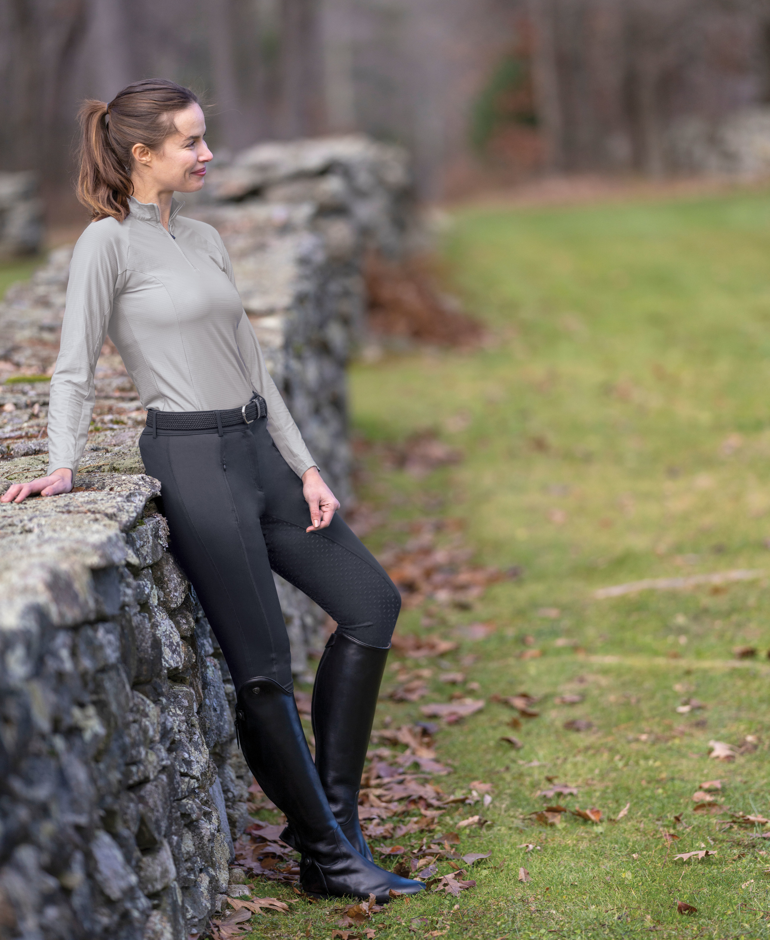 Ovation Women's Altitude Kool-X Full Seat Breeches - Indigo - Ovation ...