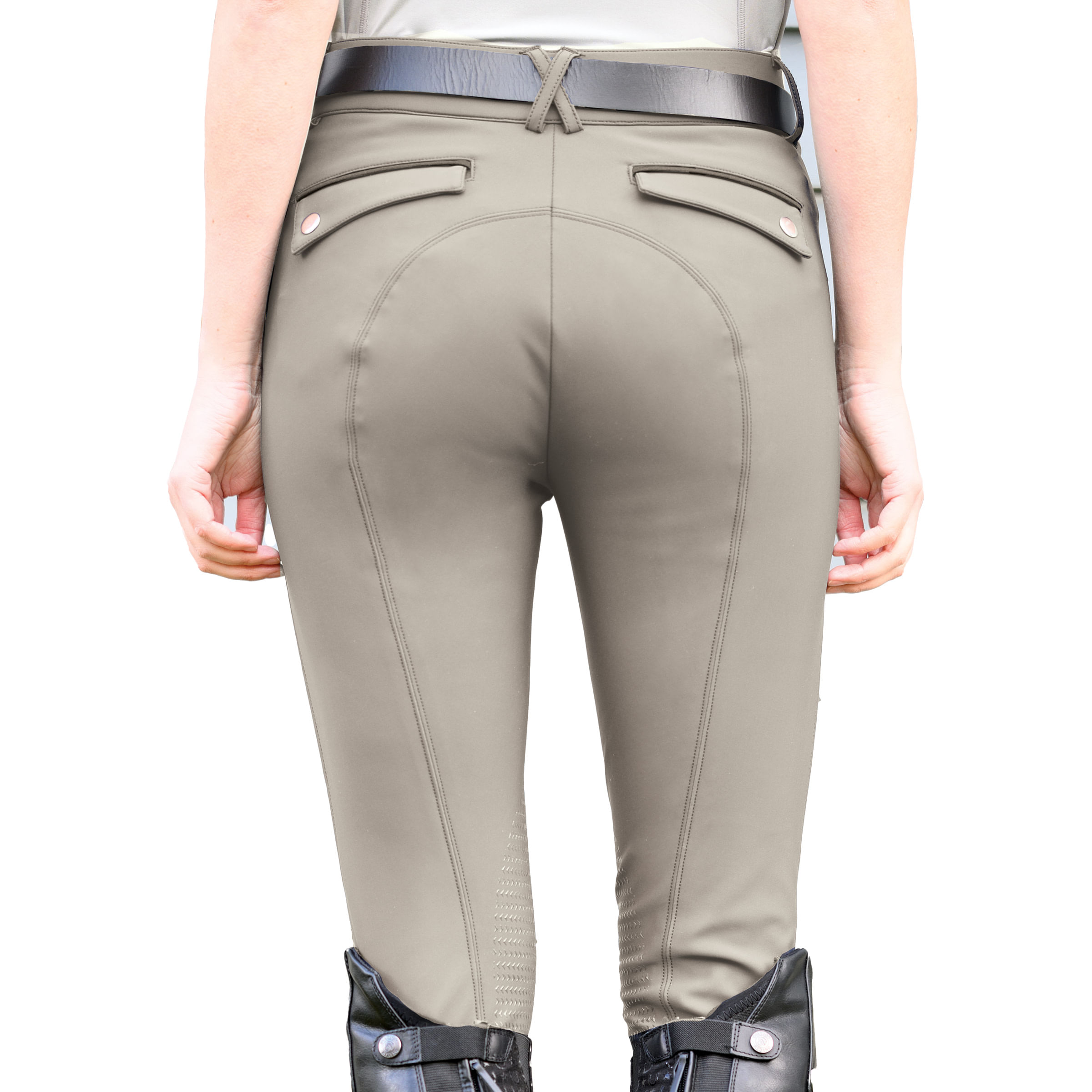 Ovation Women's Elegance Dynamic Knee Patch Breeches - Tan - Ovation ...