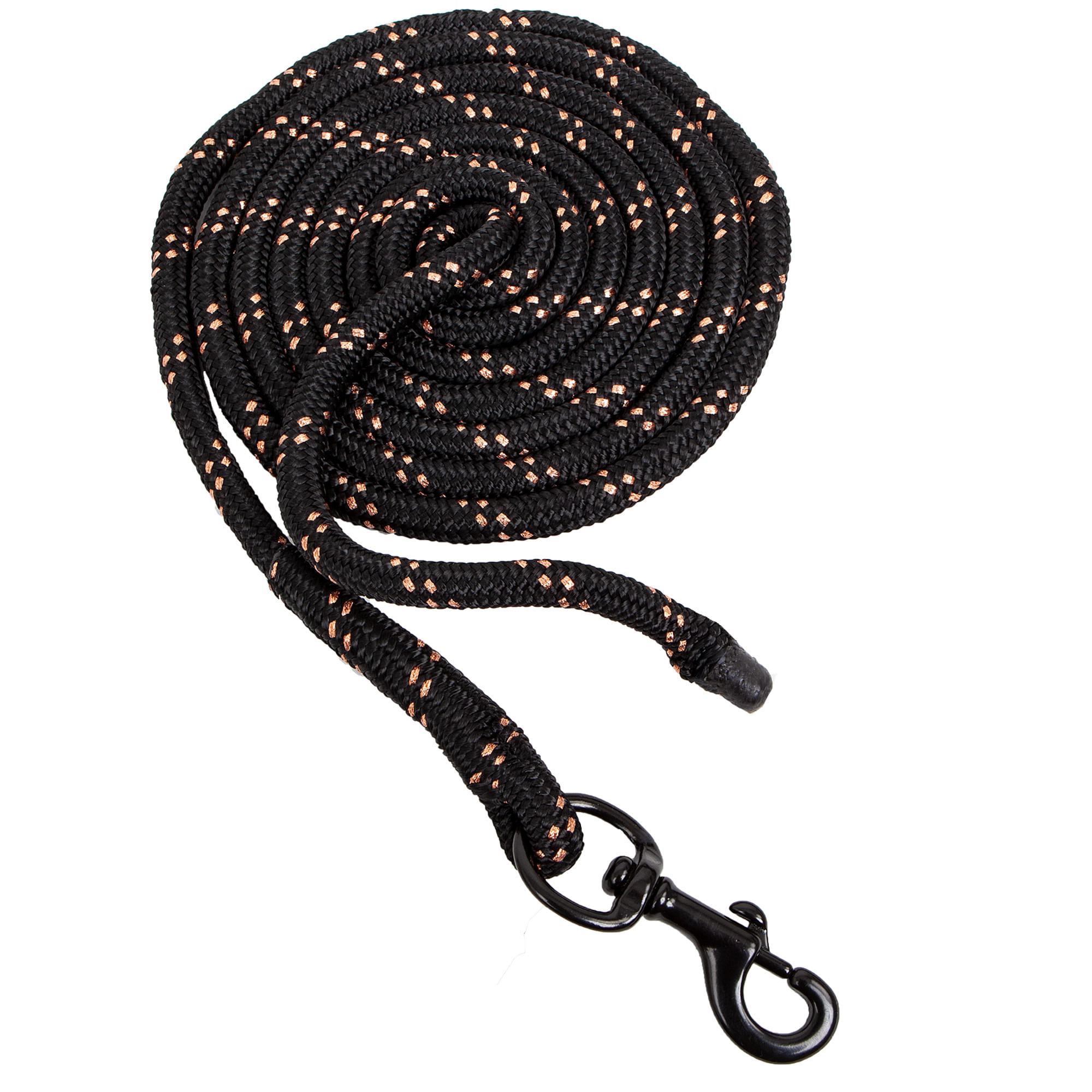 Blocker 10' Lead Rope - Black/Rose Gold - Blocker-10-0328-BKRG - Tack ...