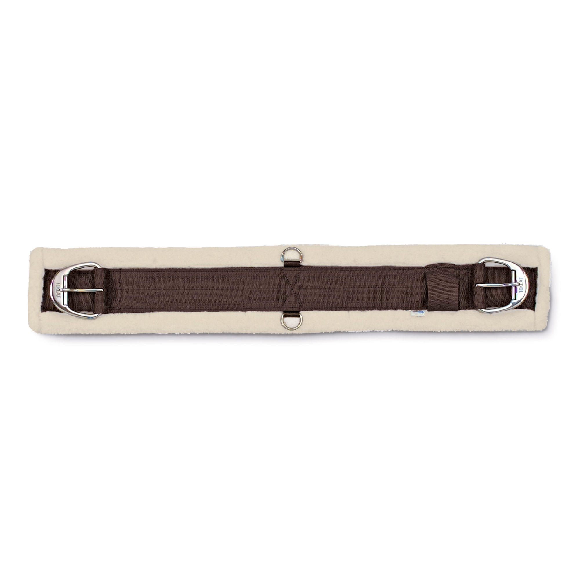 WoolBack Competition Roller Buckle Cinch - Brown/Natural - Toklat-50 ...