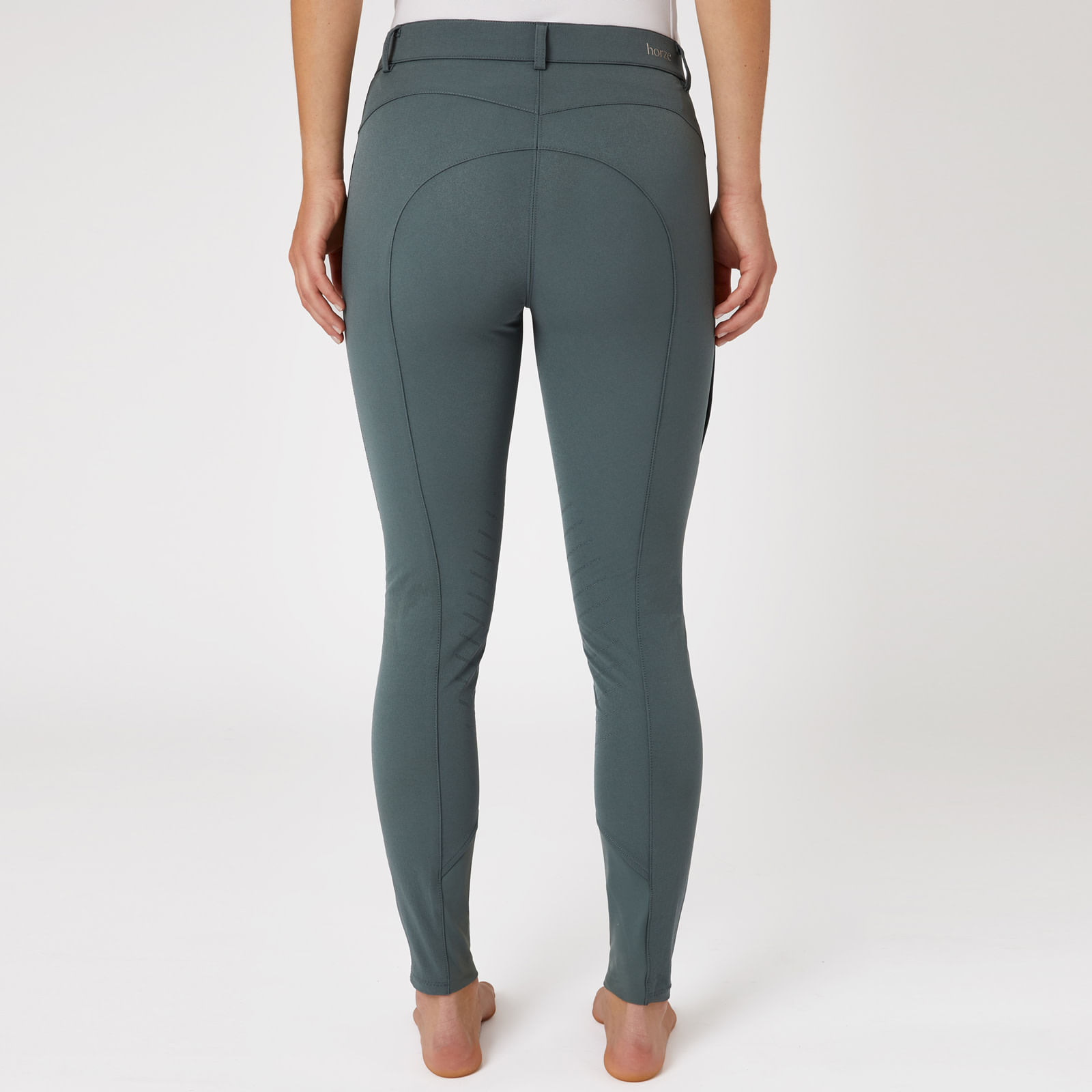 Horze Women's Anna Knee Patch Breeches - Urban Chic - Horze-36742-UDGR ...
