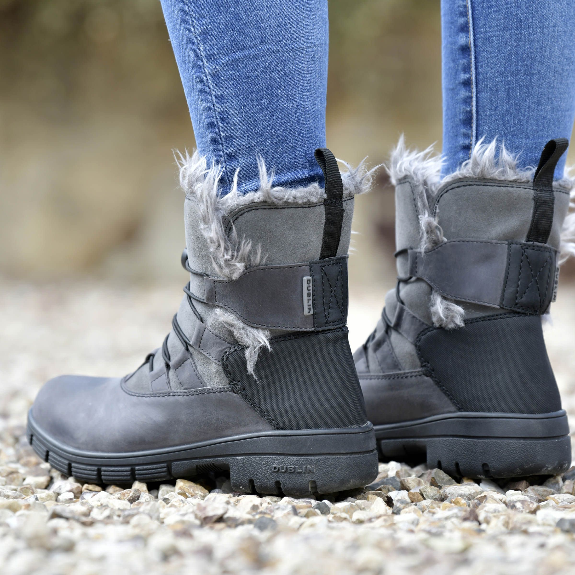 Dublin Women's Boyn Boots - Grey - Dublin-BNX102338-Grey - Tack Of The Day