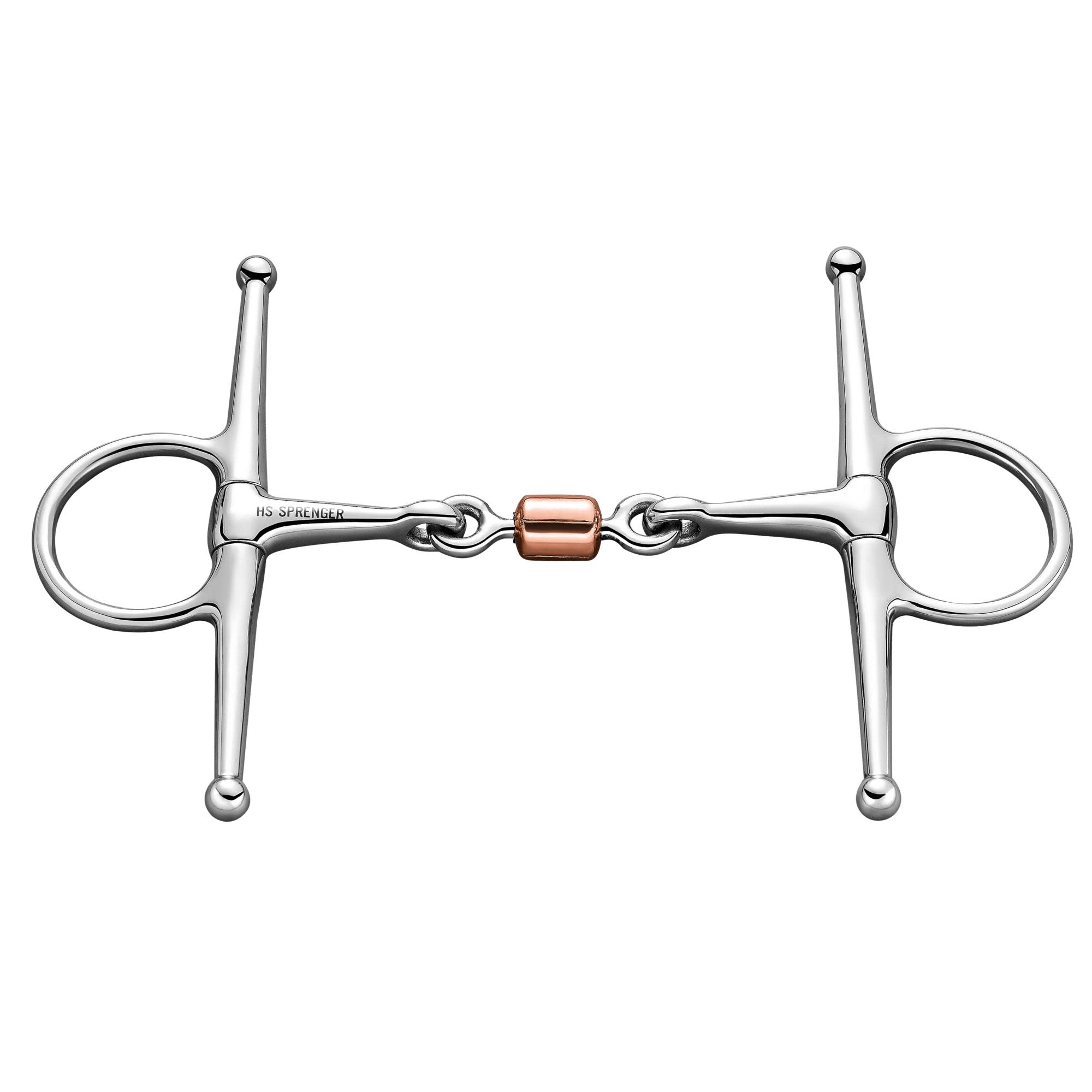 Herm Sprenger Copper Roller Stainless Steel Full Cheek Bit 14mm - Herm ...