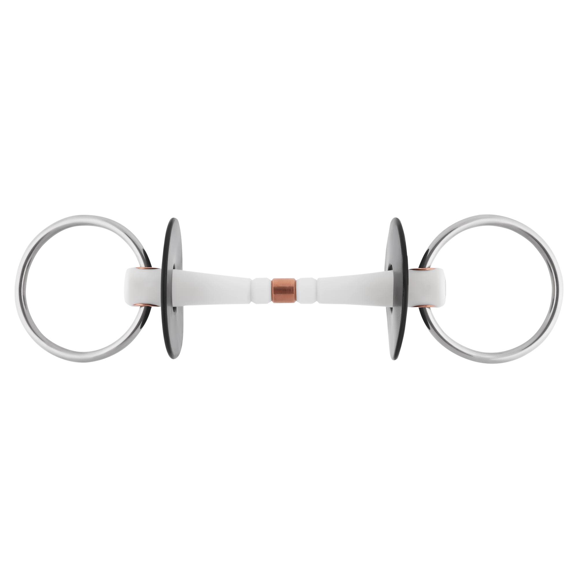 Nathe Mullen Mouth Loose Ring Snaffle Bit 20mm Flexible w/Copper Link ...