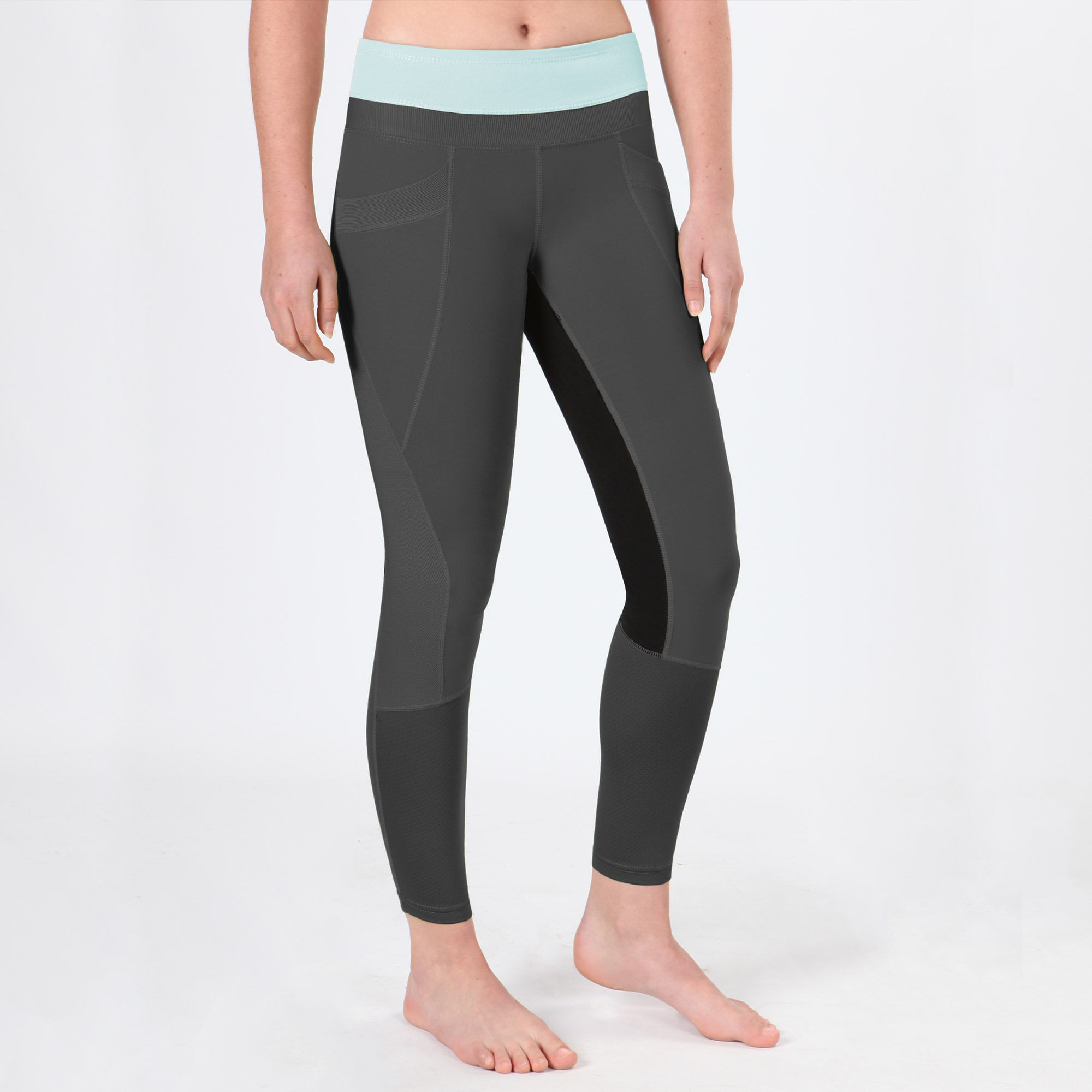Irideon Women's Synergy Full Seat Tights - Graphite/Mint - Irideon-30 ...