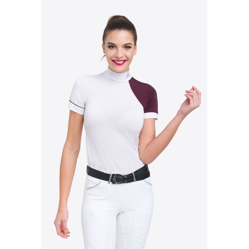 Cavalliera Women's Simply Dame Short Sleeve Show Shirt - White ...