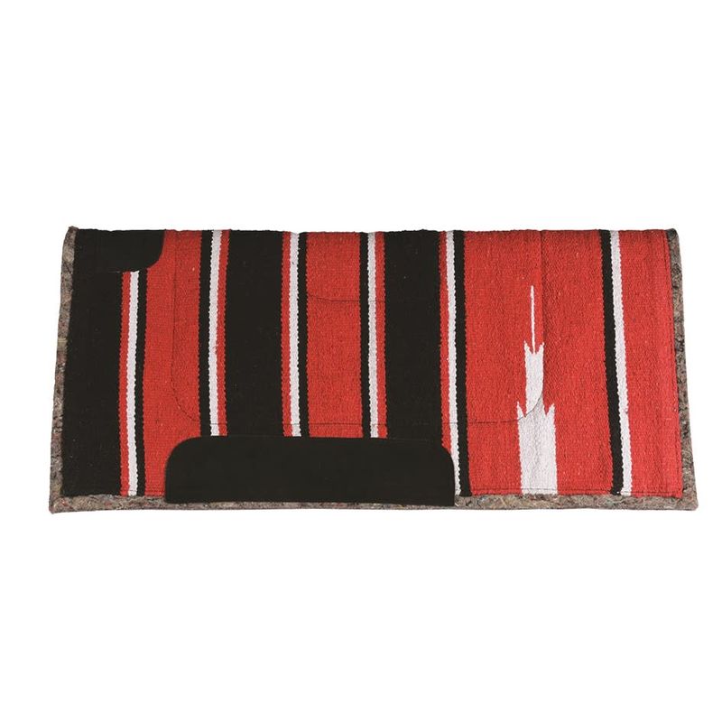 Western Rawhide Soft Touch Navajo Western Saddle Pad - Red/Black ...