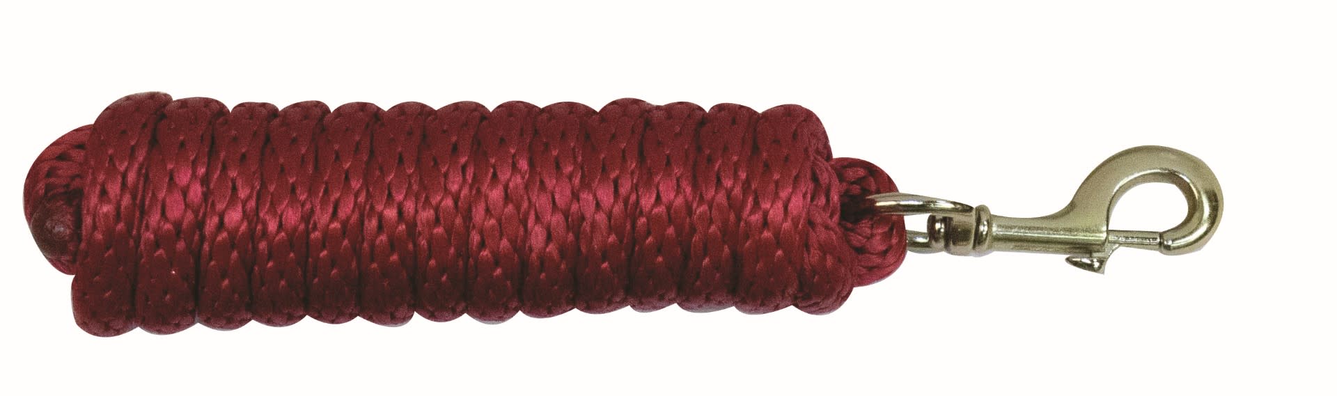 OVERSTOCK: 3/4" Cotton Lead Rope w/Bolt Snap - 10ft - Brown