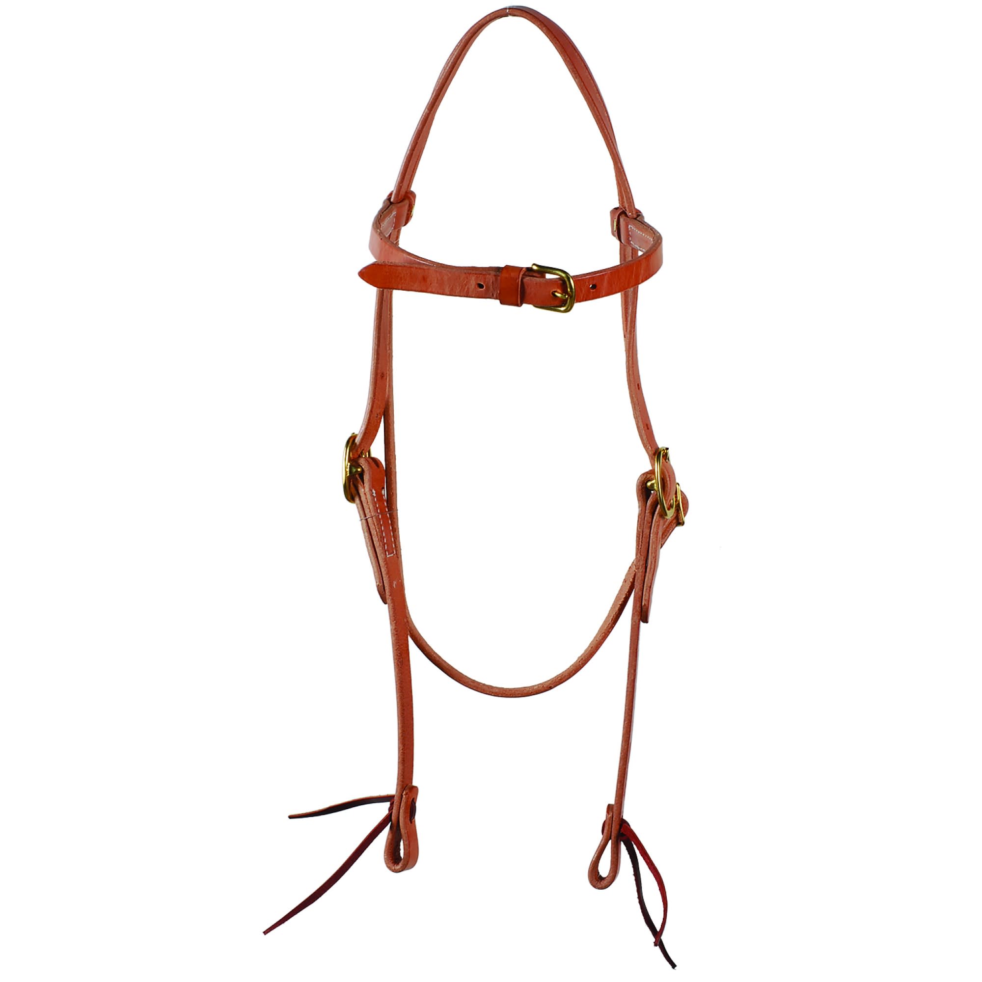 READY TO SHIP: Signature Browband Headstall w/Tie Bit Ends - X Large ...