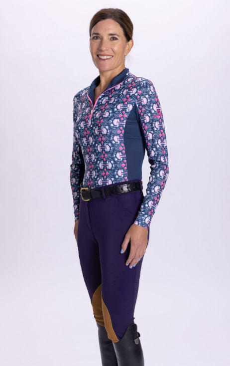 Romfh Women's Sarafina Knee Patch Euroseat - Royal Purple - Romfh ...