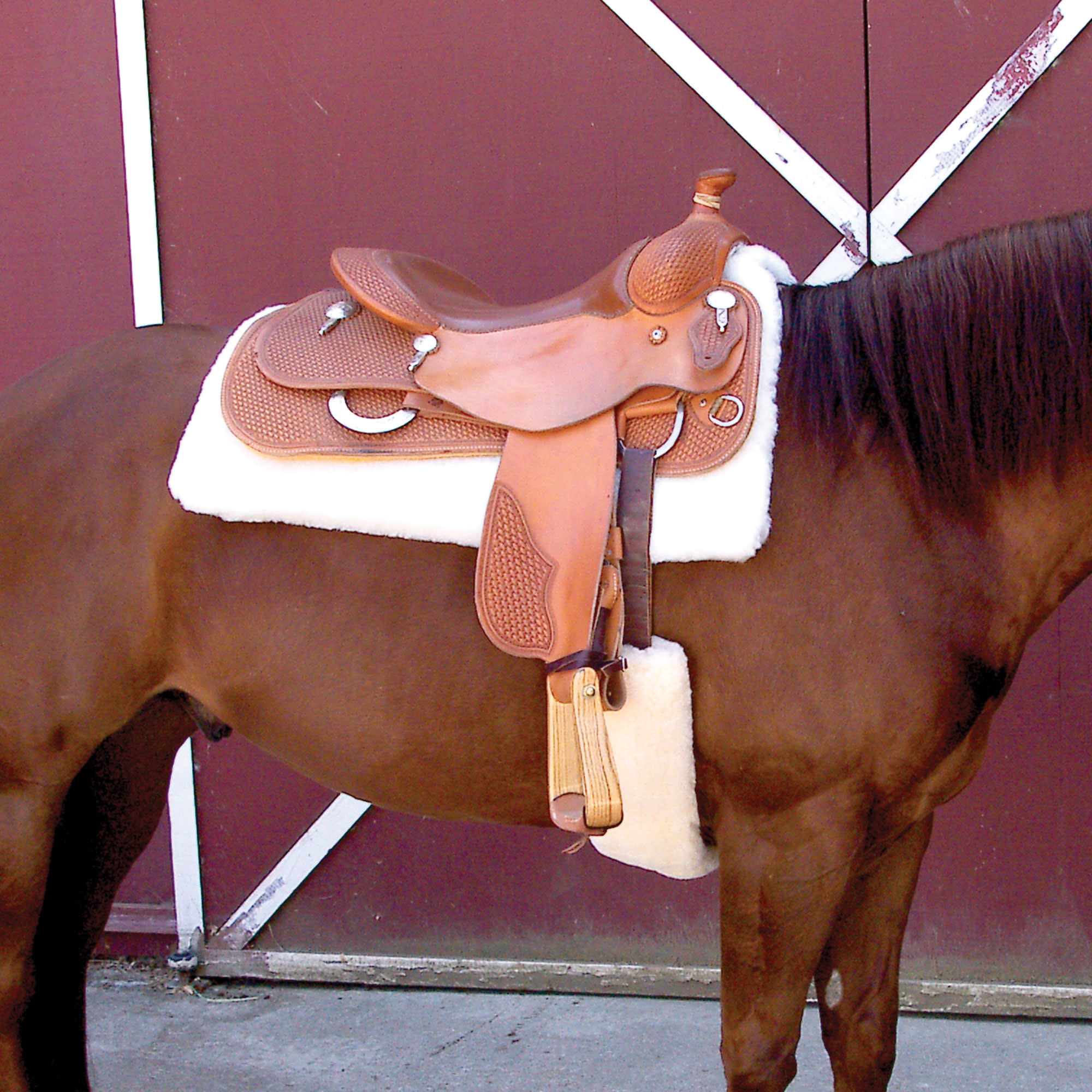 WoolBack Cinch Cover - Natural - WoolBack-18-0129-Cream - Tack Of The Day