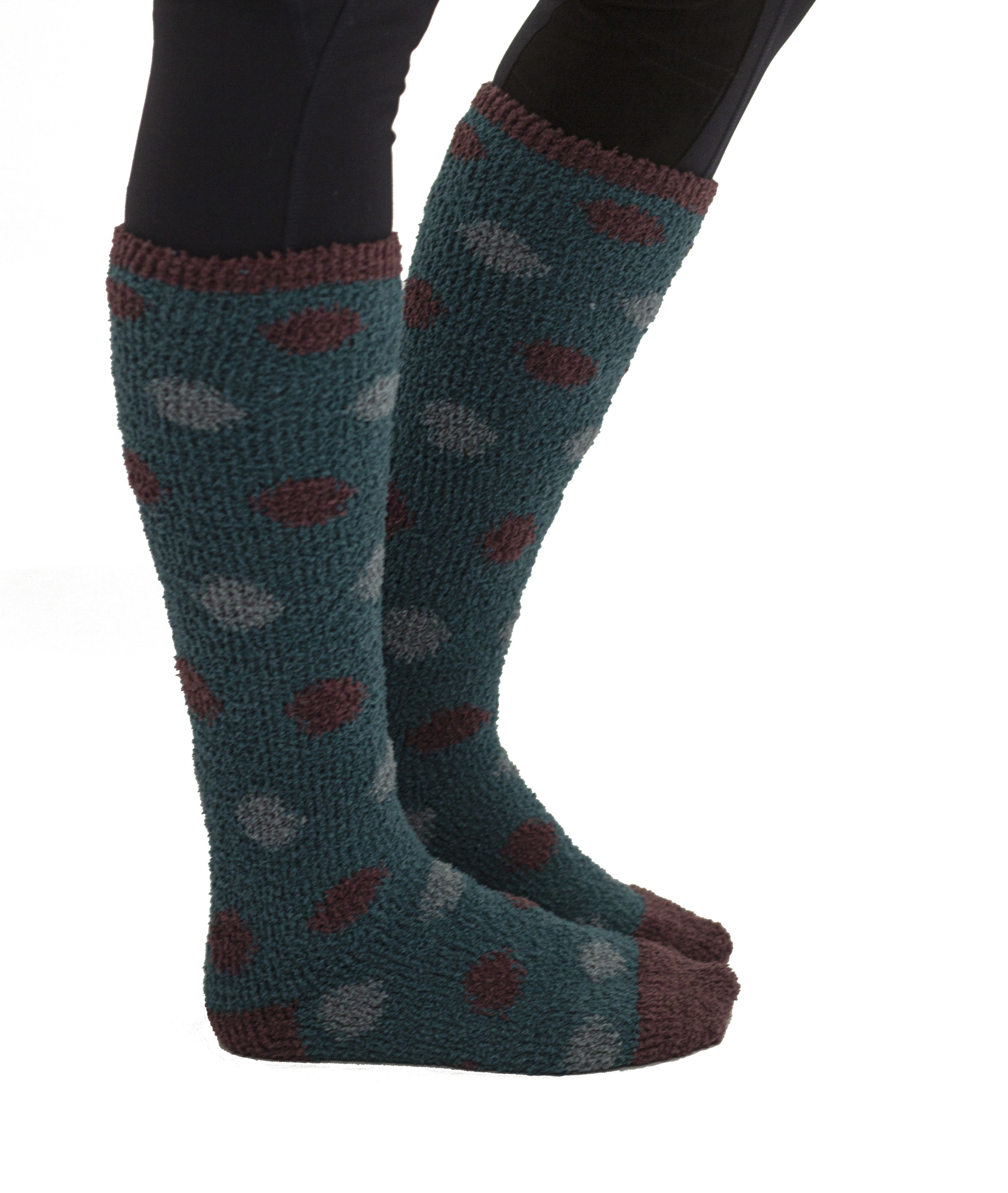 READY TO SHIP: Softie Socks - 36 - Galactic Teal Spot - Tack Of The Day