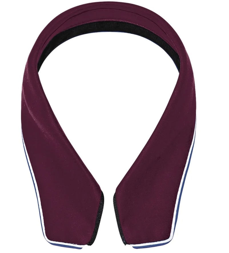 READY TO SHIP: Double Trim Collar - Medium - Plum - Tack Of The Day