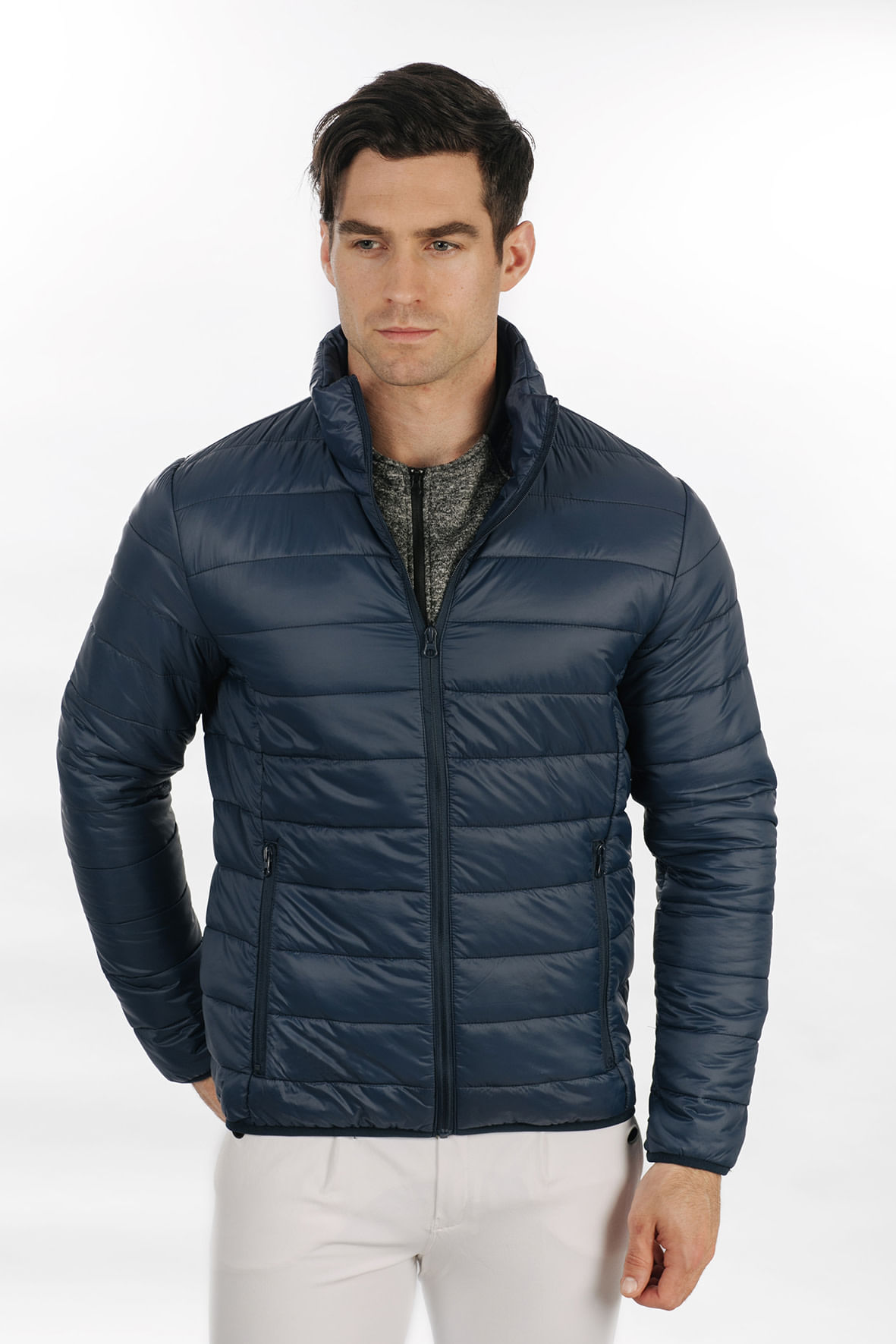 READY TO SHIP: Men's Light Padded No Logo Jacket - XX Small - Navy ...