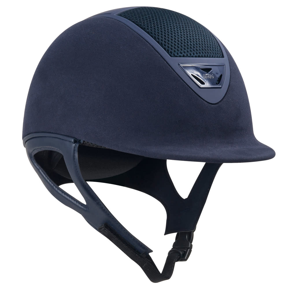 IRH IR4G XLT Suede Helmet Matte Vent - Dark Blue - equinaviaIRH-326735 ...