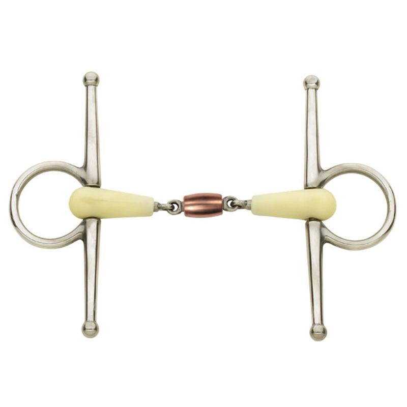 Happy Mouth Bits Double Jointed Copper Roller Full Cheek - Happy Mouth ...