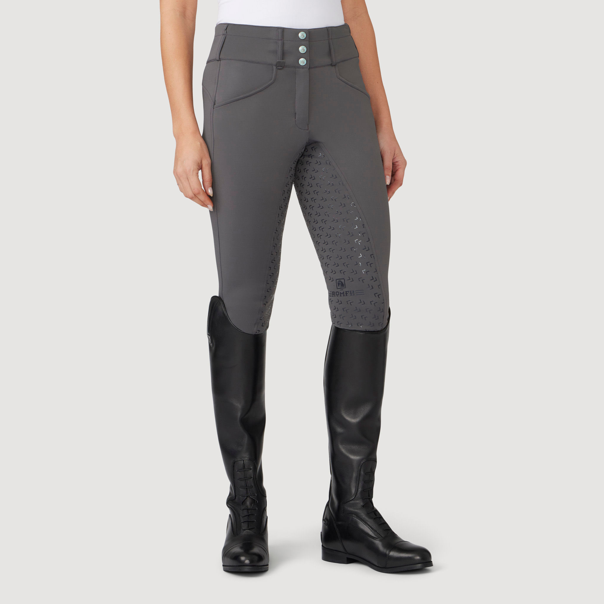 Romfh Women's Evelyn 3 Button Full Grip Breeches - Greystoke - Romfh ...