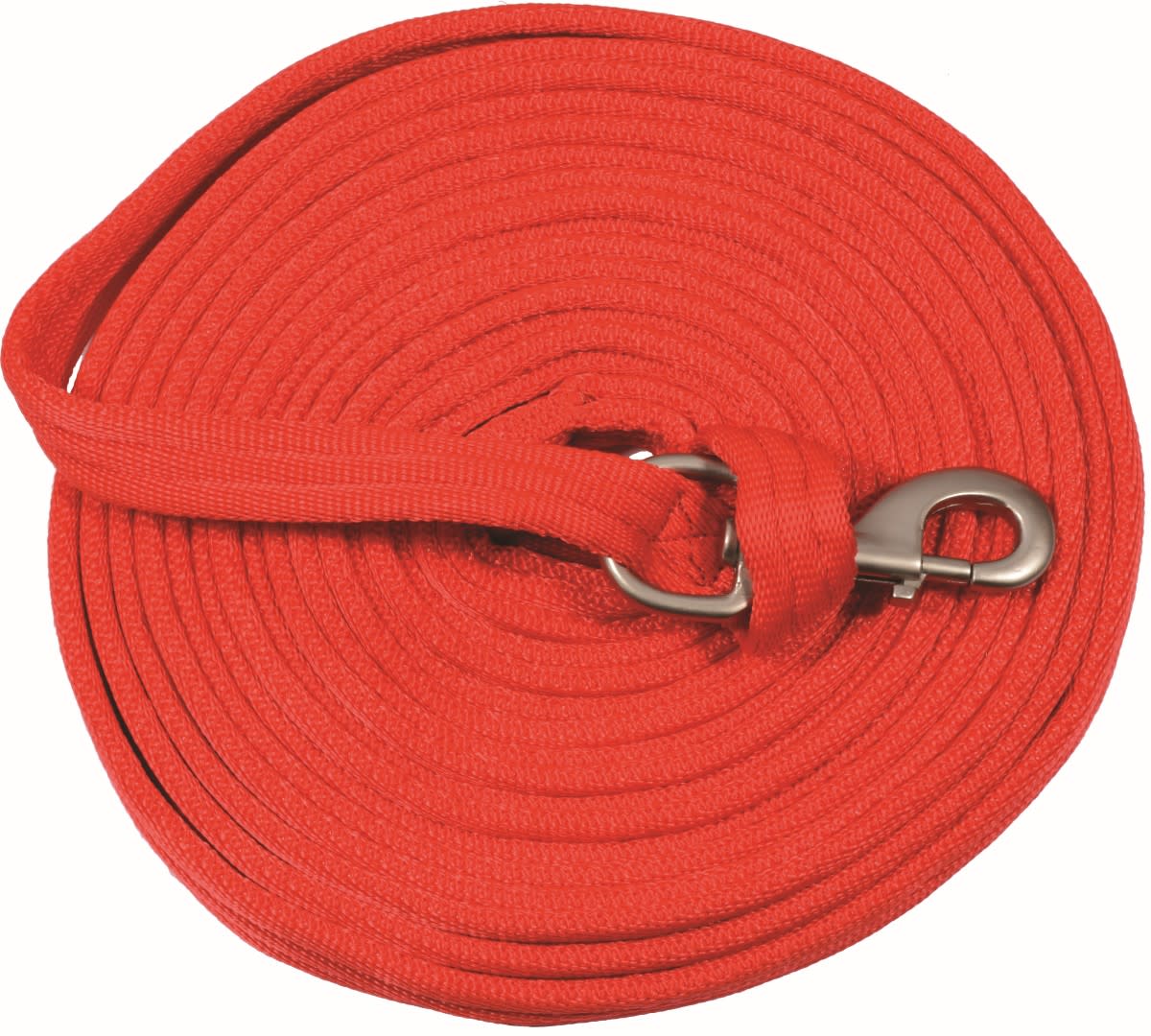 Western Rawhide Cushion Web Lunge Line w/Rubber Stopper - Red - Western ...