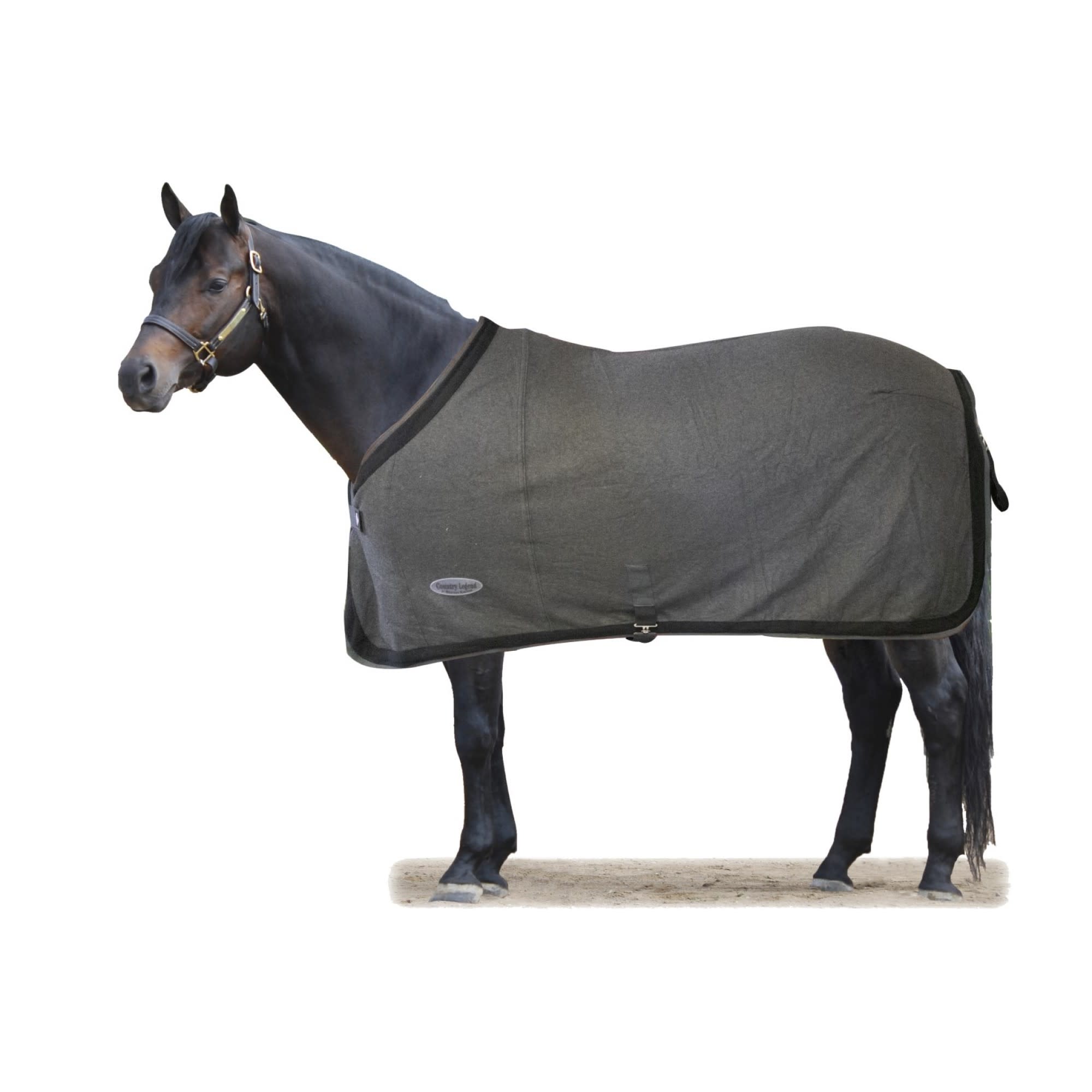 READY TO SHIP: Country Legend Melange Soft Fleece Rug - Small - Grey ...