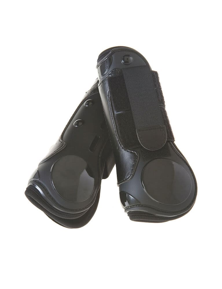 Roma Magnetic Open Front Boots - Black - Roma-BNX100822-Black - Tack Of ...