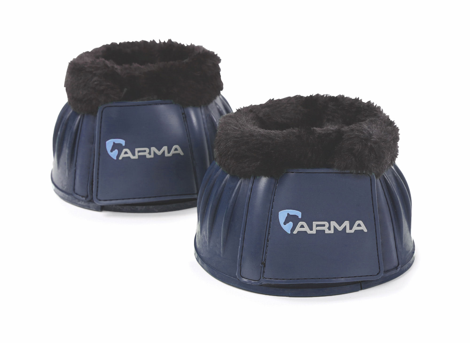 Shires ARMA Fleece Trim Over Reach Boots - Navy - Arma-134F-NAVY - Tack ...