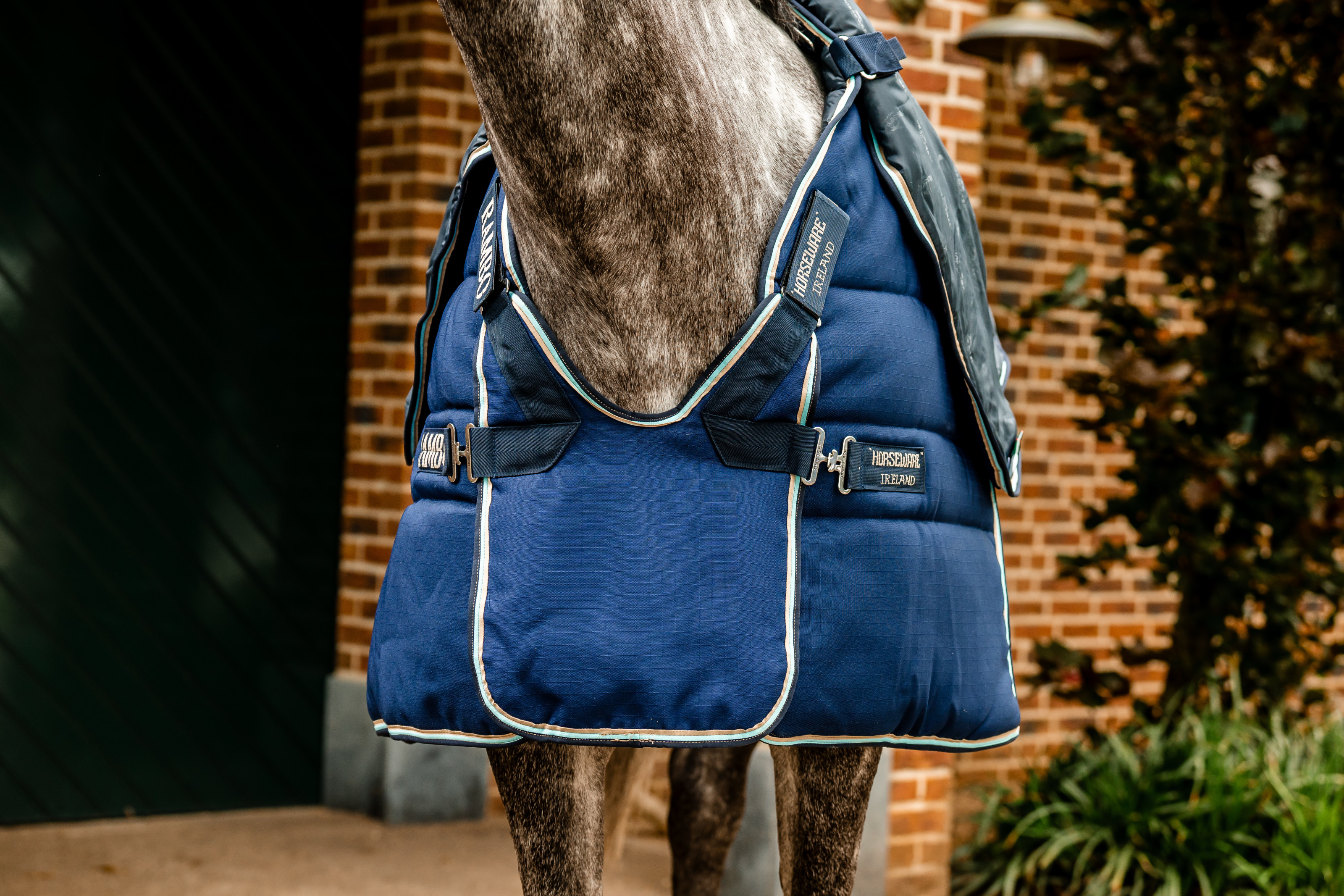 Rambo Optimo Stable Plus 400g - Navy/Beige/Baby Blue/Navy - Rambo-ABAFM4-BMDB - Tack Of The Day