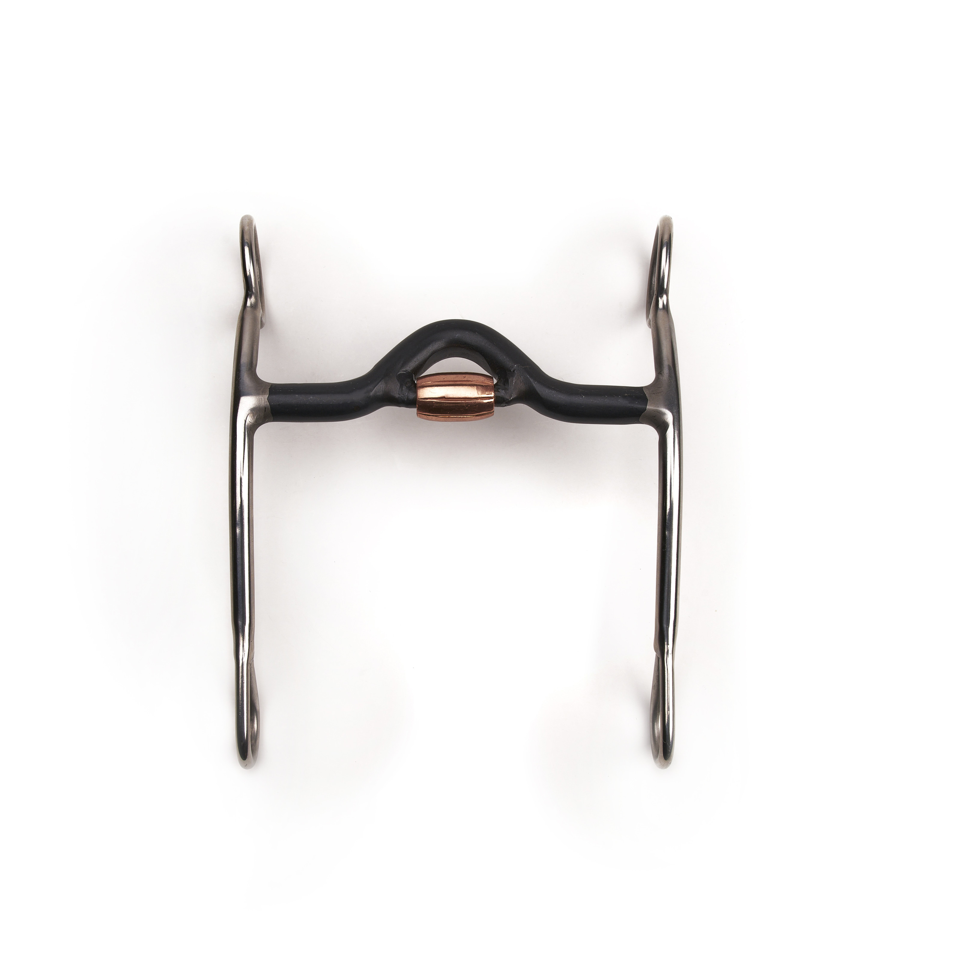 Shires Solid Shank Sweet Iron Medium Port - Shires-80005-S/STEEL - Tack ...