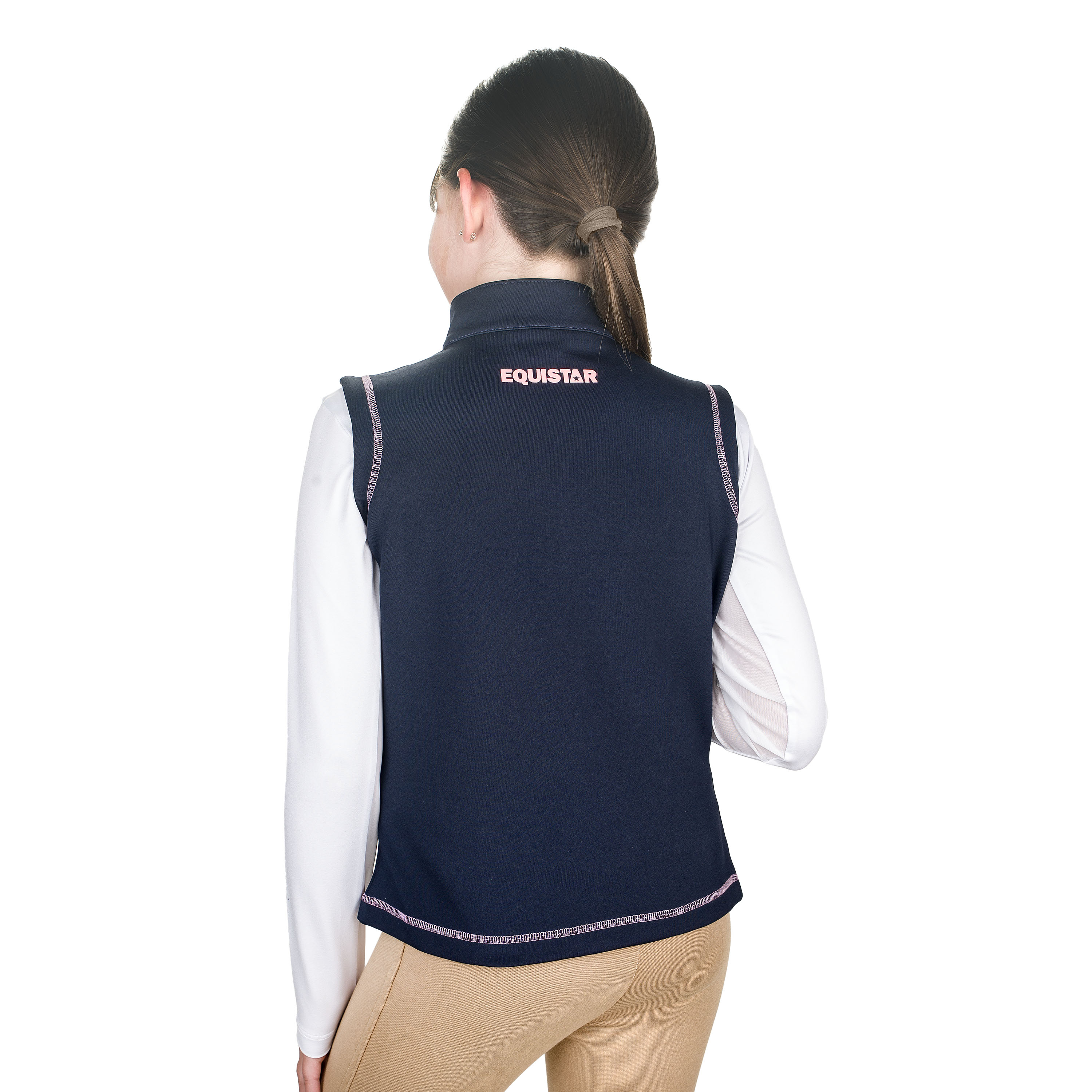 Equistar Kids' Full Zip Riding Fleece Vest - Navy - Equistar-862001 ...