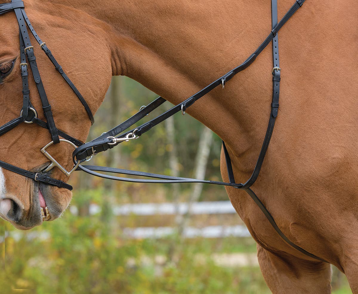 OVERSTOCK: German Martingale - Horse - Black - Tack Of The Day
