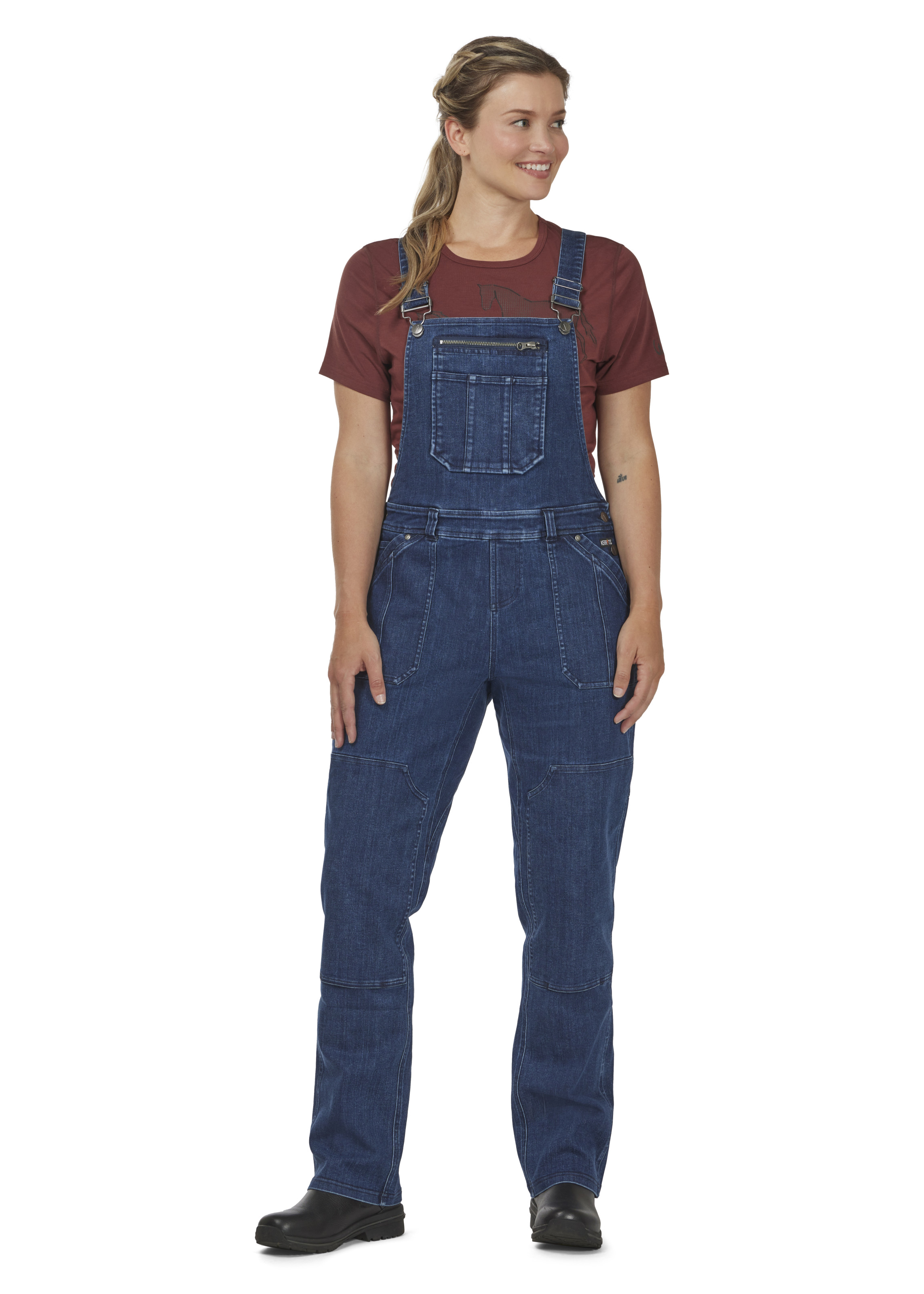 Kerrits Women's Stable Hand Stretch Overalls - Denim - Kerrits-50462 ...