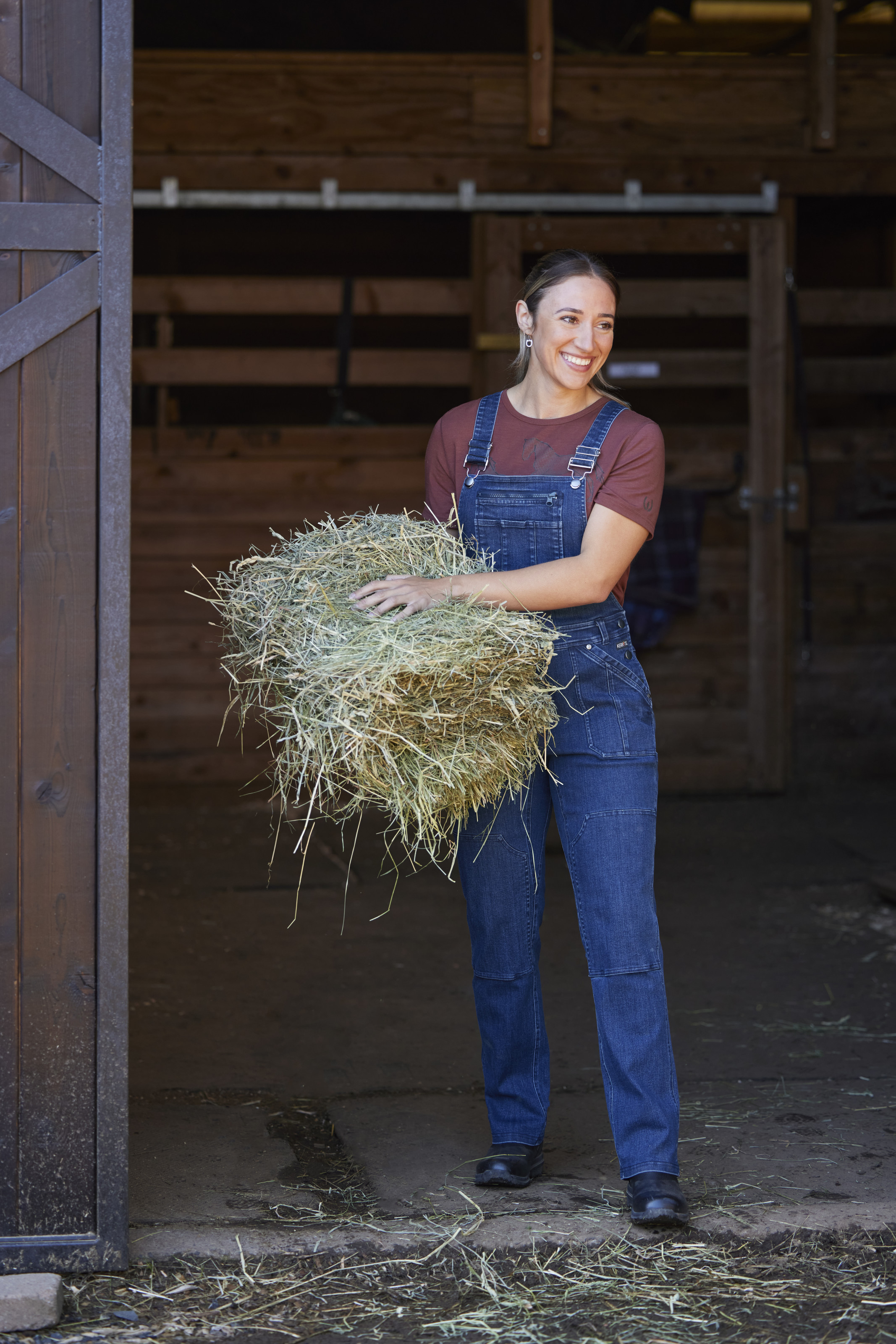 Kerrits Women's Stable Hand Stretch Overalls - Denim - Kerrits-50462 ...