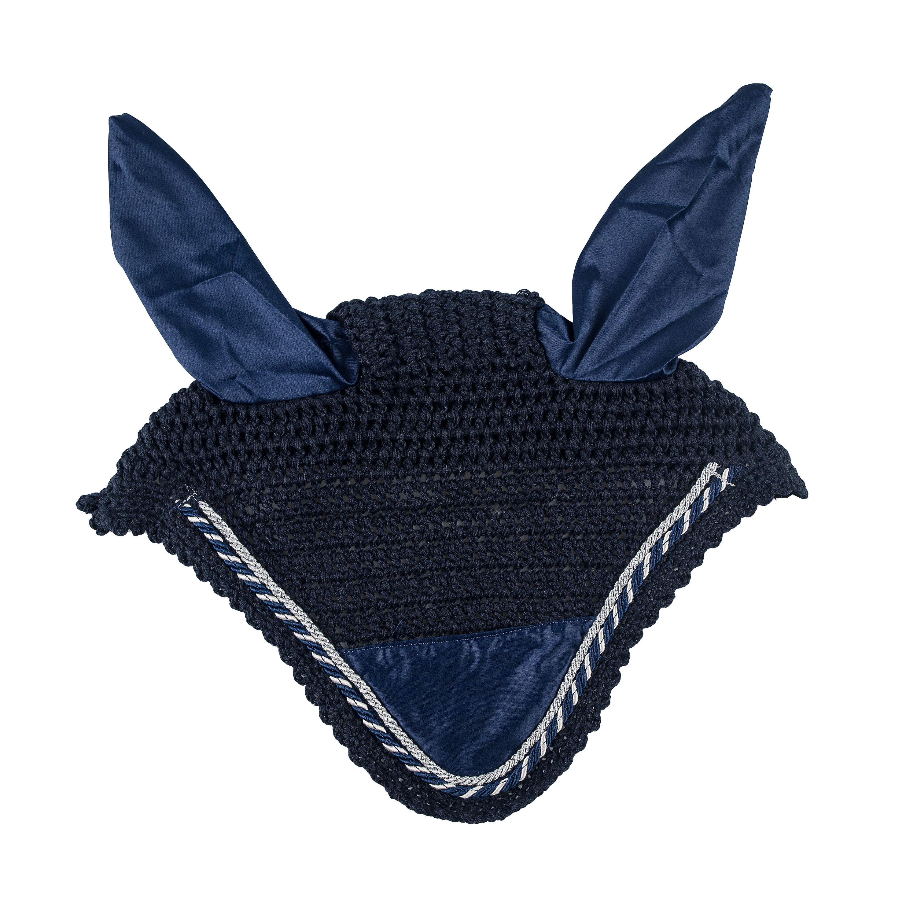 Ovation Elegance Satin Ear Bonnet - Navy - Ovation-475228-NAVY - Tack ...