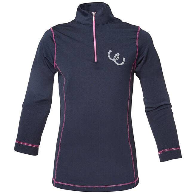 Equistar Kids' Long Sleeve Performance Top - Midnight - Equistar-475250 ...