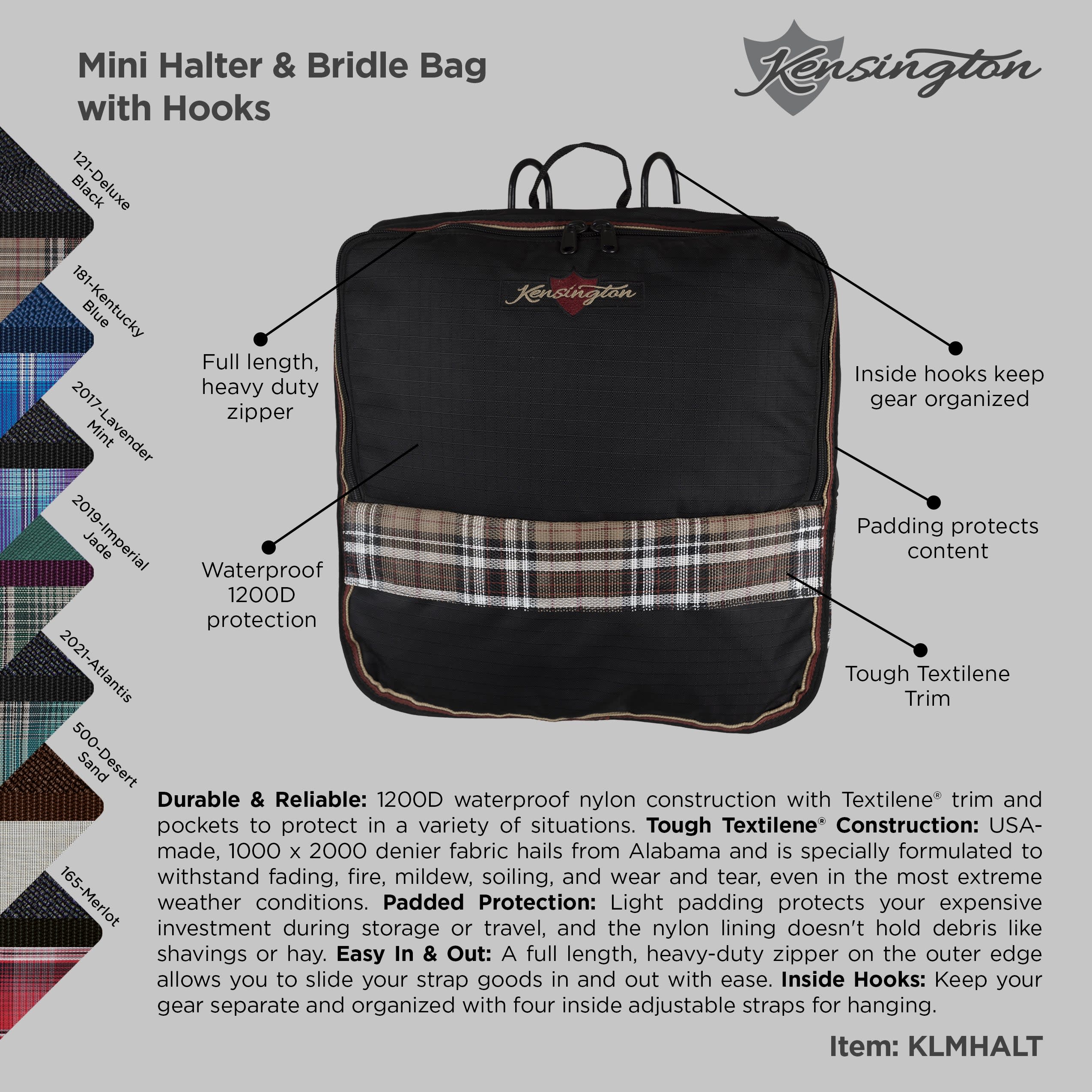 Kensington Signature Mini Halter Bag - Lavender Mint - Kensington ...